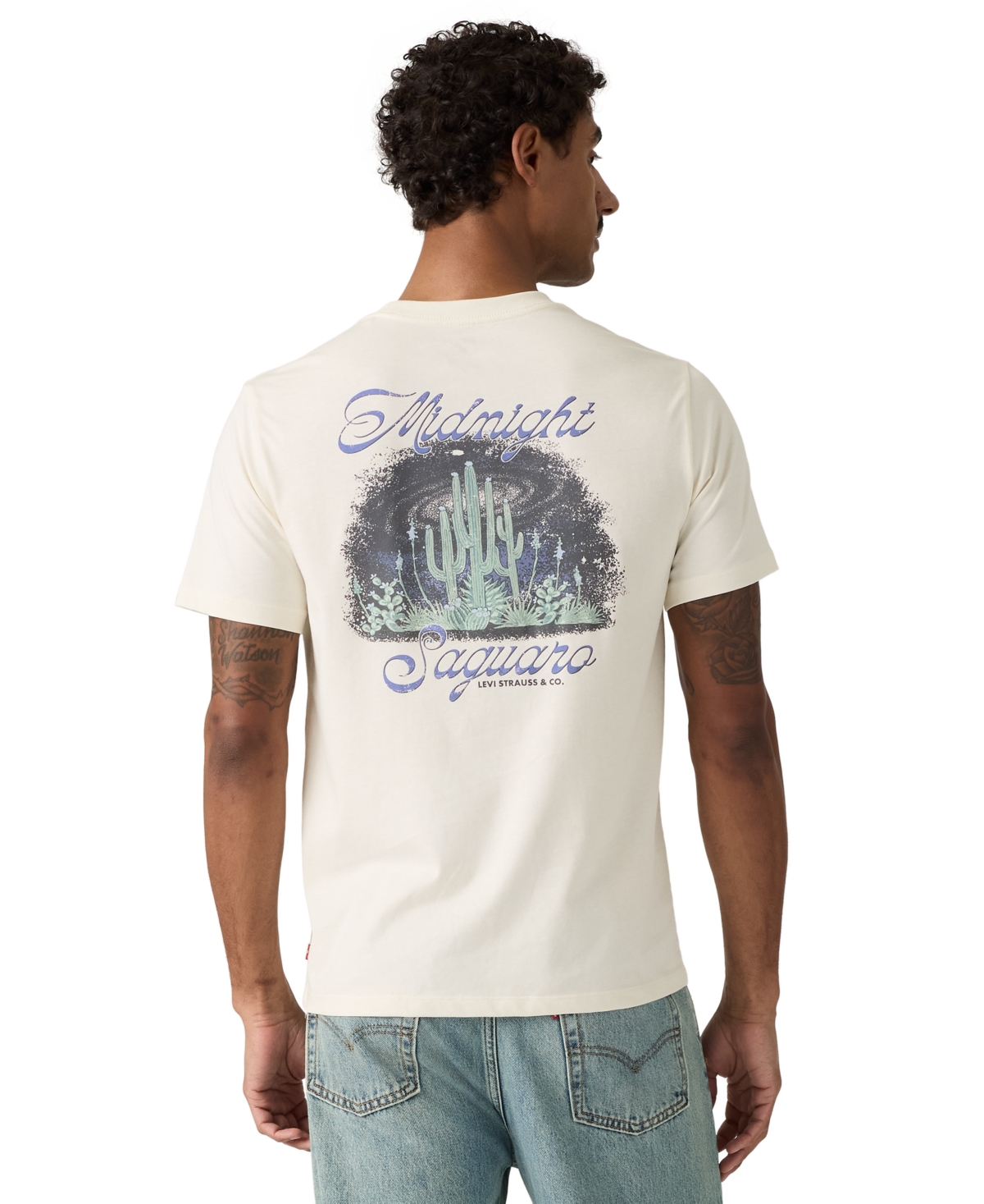 Click here for Levis Mens Graphic Logo Crewneck T-Shirt - Saguaro prices
