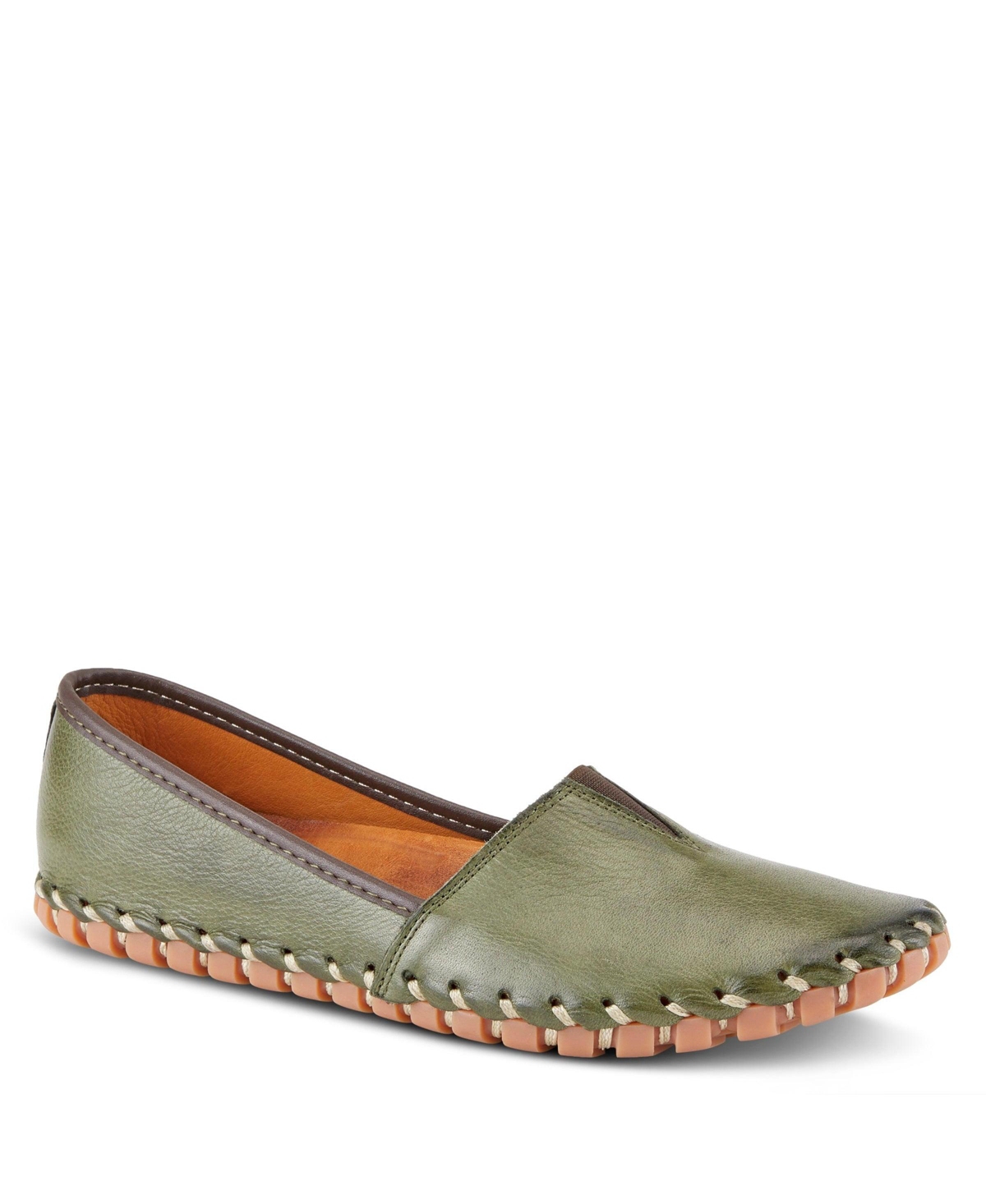 Click here for Spring Step Kathaleta Leather Slip-On Comfort Flat... prices