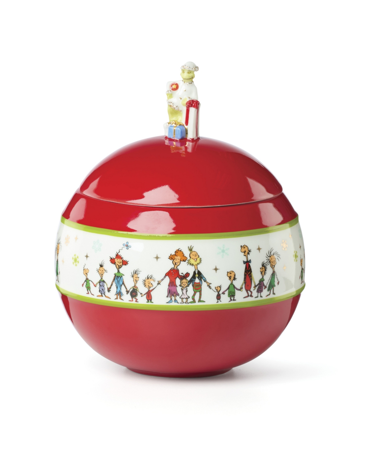 Click here for Lenox Merry Grinchmas Covered Townspeople Candy Ja... prices