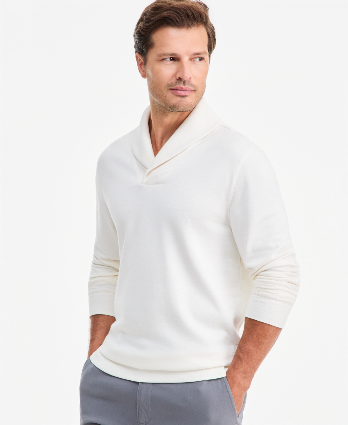 Click here for Club Room Mens Shawl-Collar Sweatshirt  Macys Excl... prices
