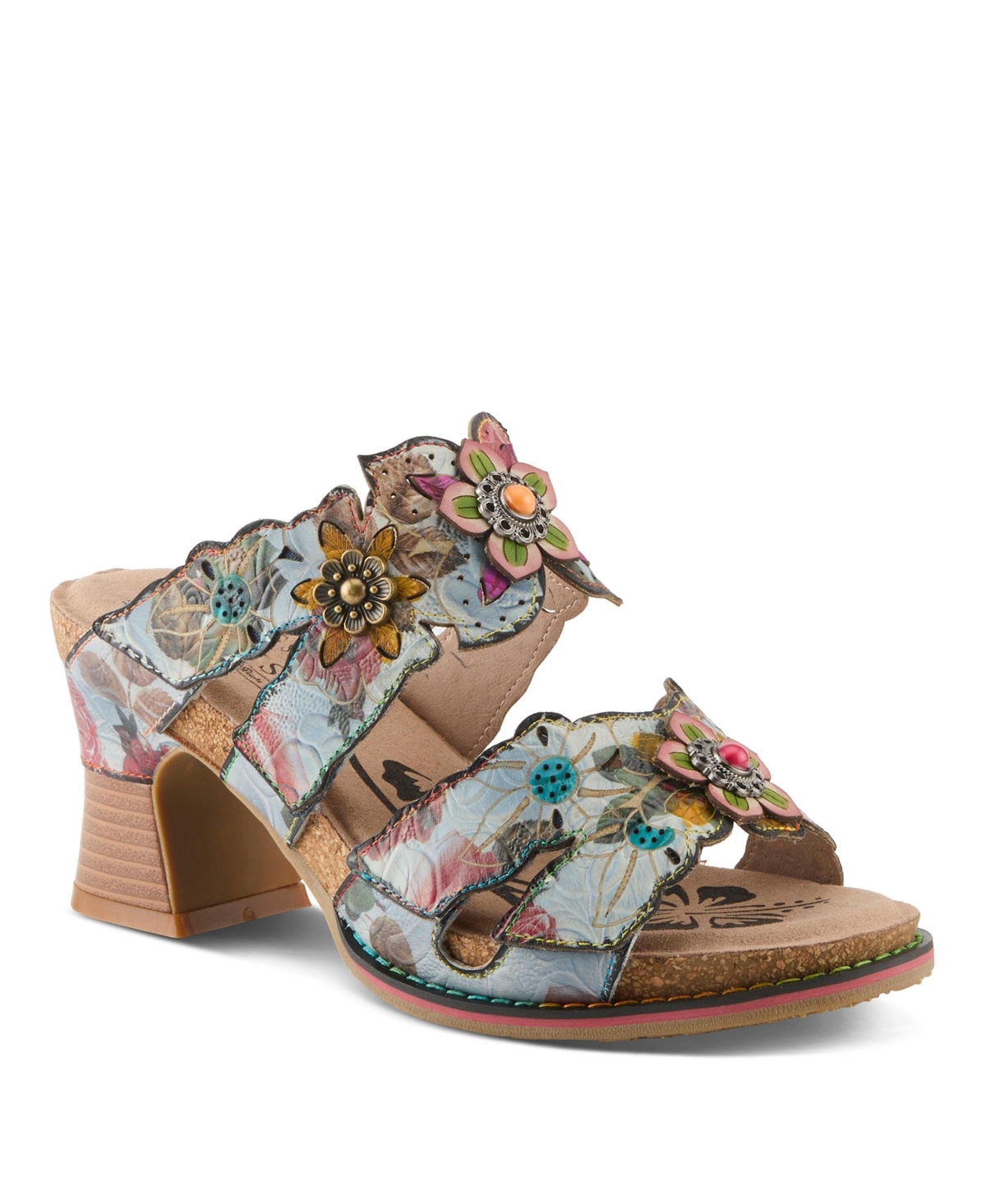 Click here for LArtiste Womens Radiating Slide with Hand-Painted... prices