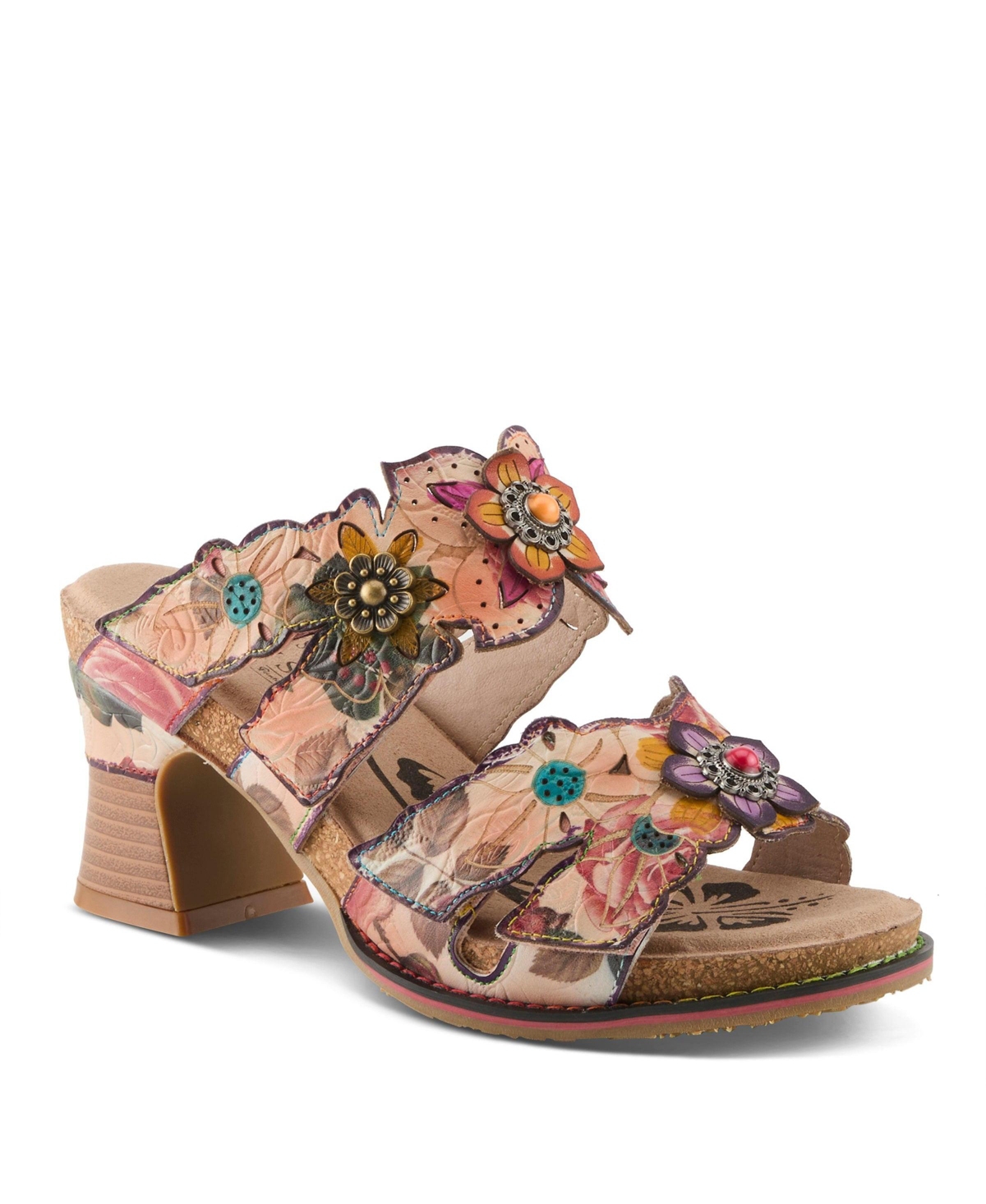 Click here for LArtiste Womens Radiating Slide with Hand-Painted... prices