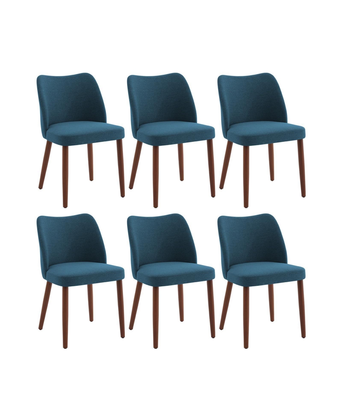 Click here for gaomon Set of 6 Linen Upholstered Dining Side Chai... prices