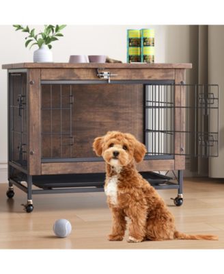 Click here for Homfan Heavy Duty Wooden Dog House With Double Doo... prices