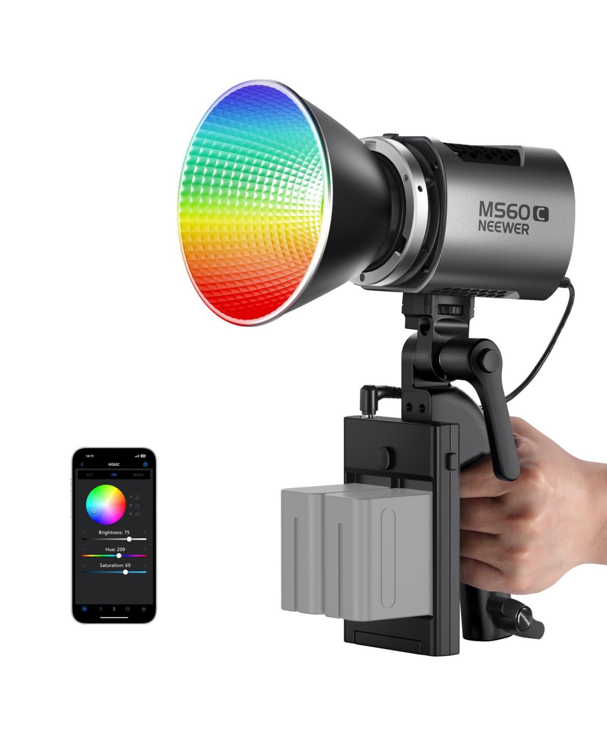Click here for Neewer MS60C Led Video Light with 65W  8300lux  27... prices