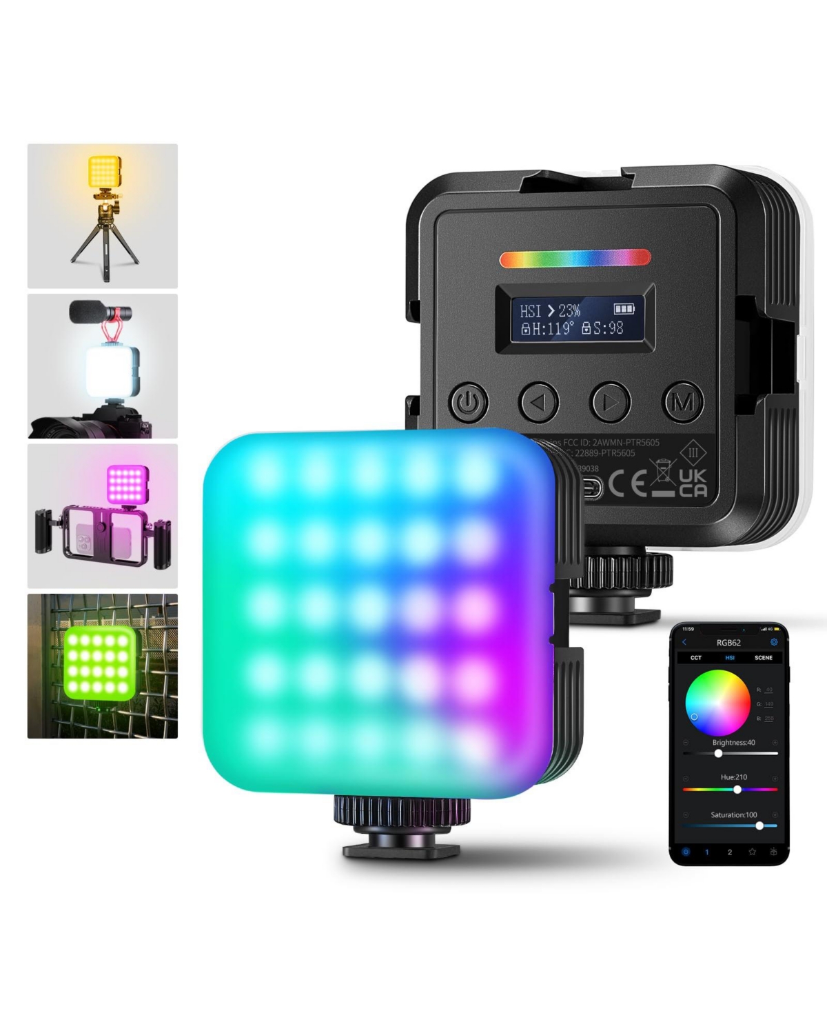Click here for Neewer RGB62 Led Video Light with 2000mAh  2500K-8... prices