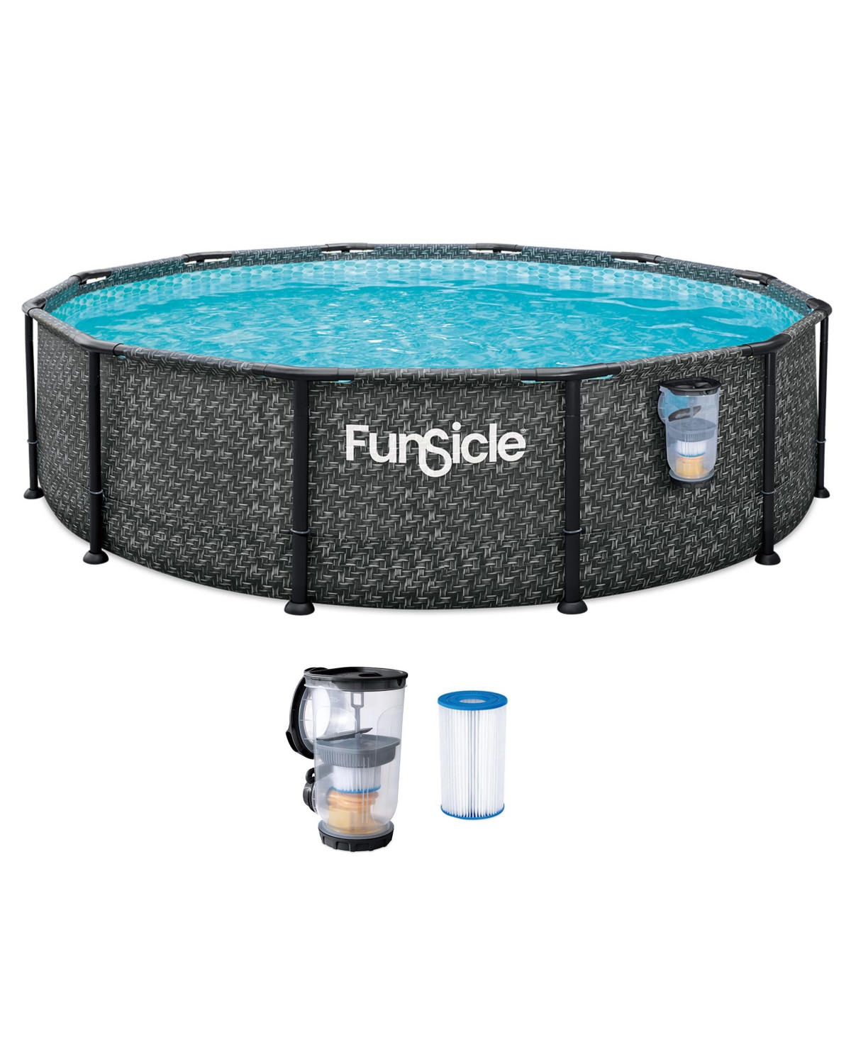 Click here for Funsicle 12 x 36 Oasis Designer Round Above Ground... prices