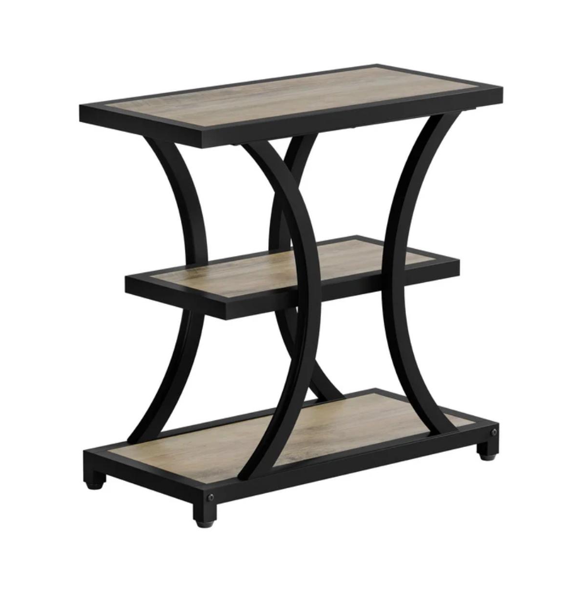 Click here for Slickblue 3-Tier End Table with Geometric Design f... prices