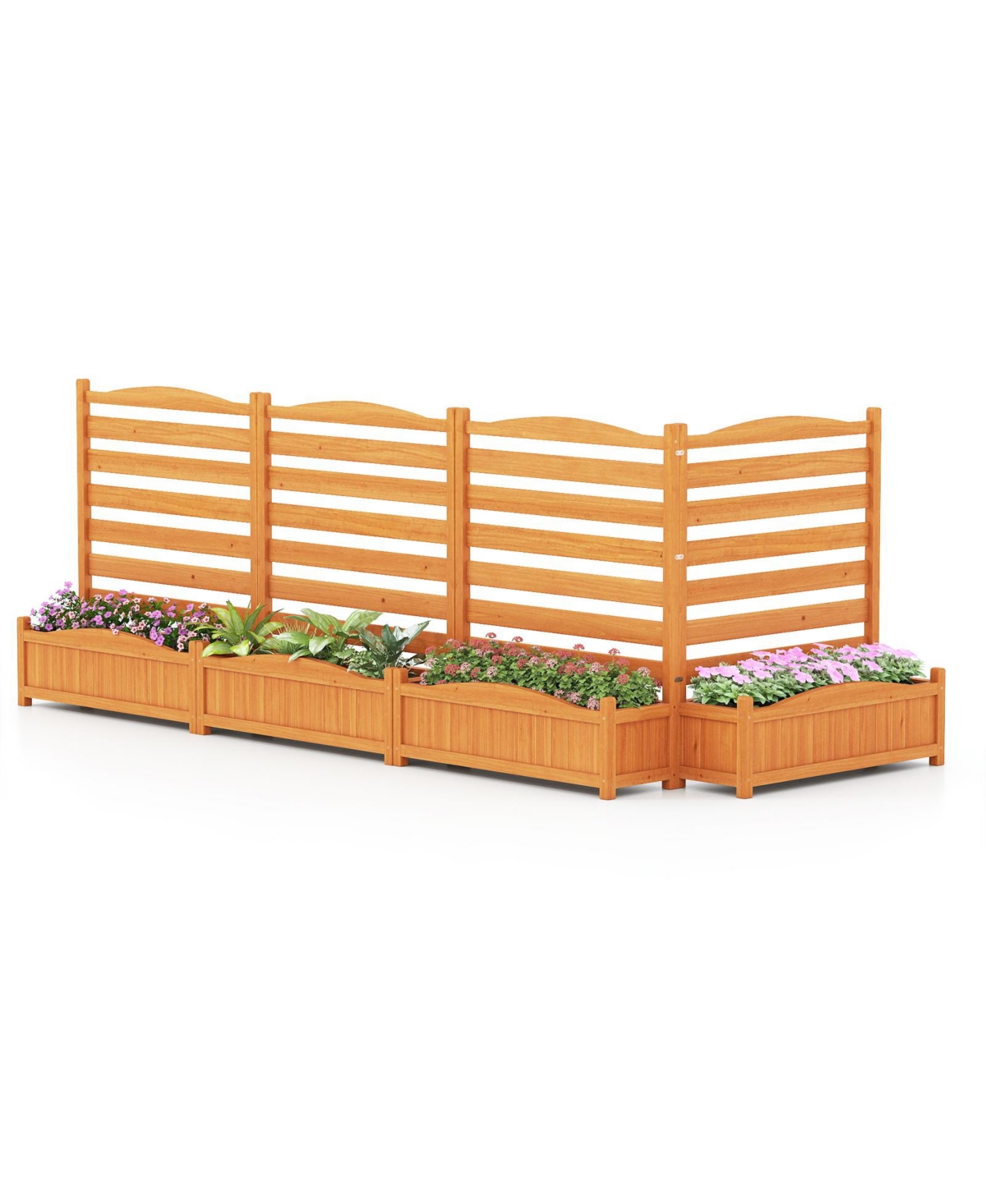 Click here for Gymax Air Conditioner Fence Planter Box 2-Panel Fr... prices