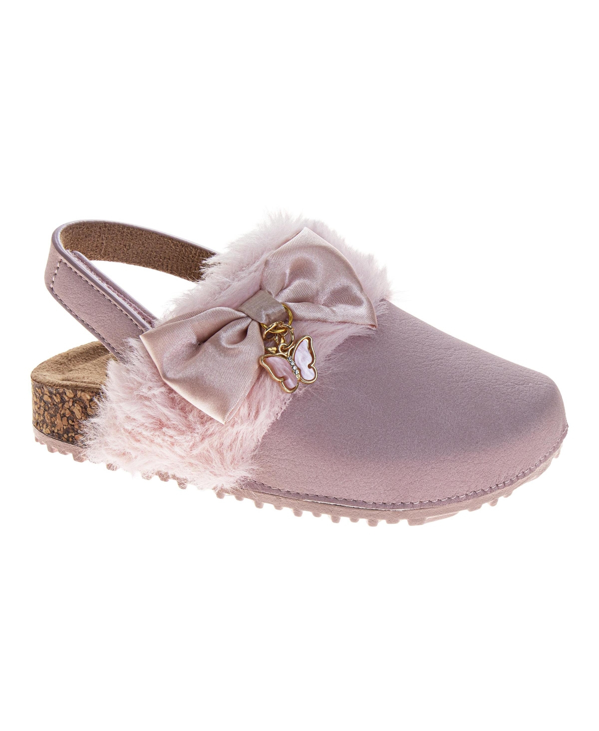 Click here for Laura Ashley Slingback Clogs â Girls Faux Fur Bo... prices