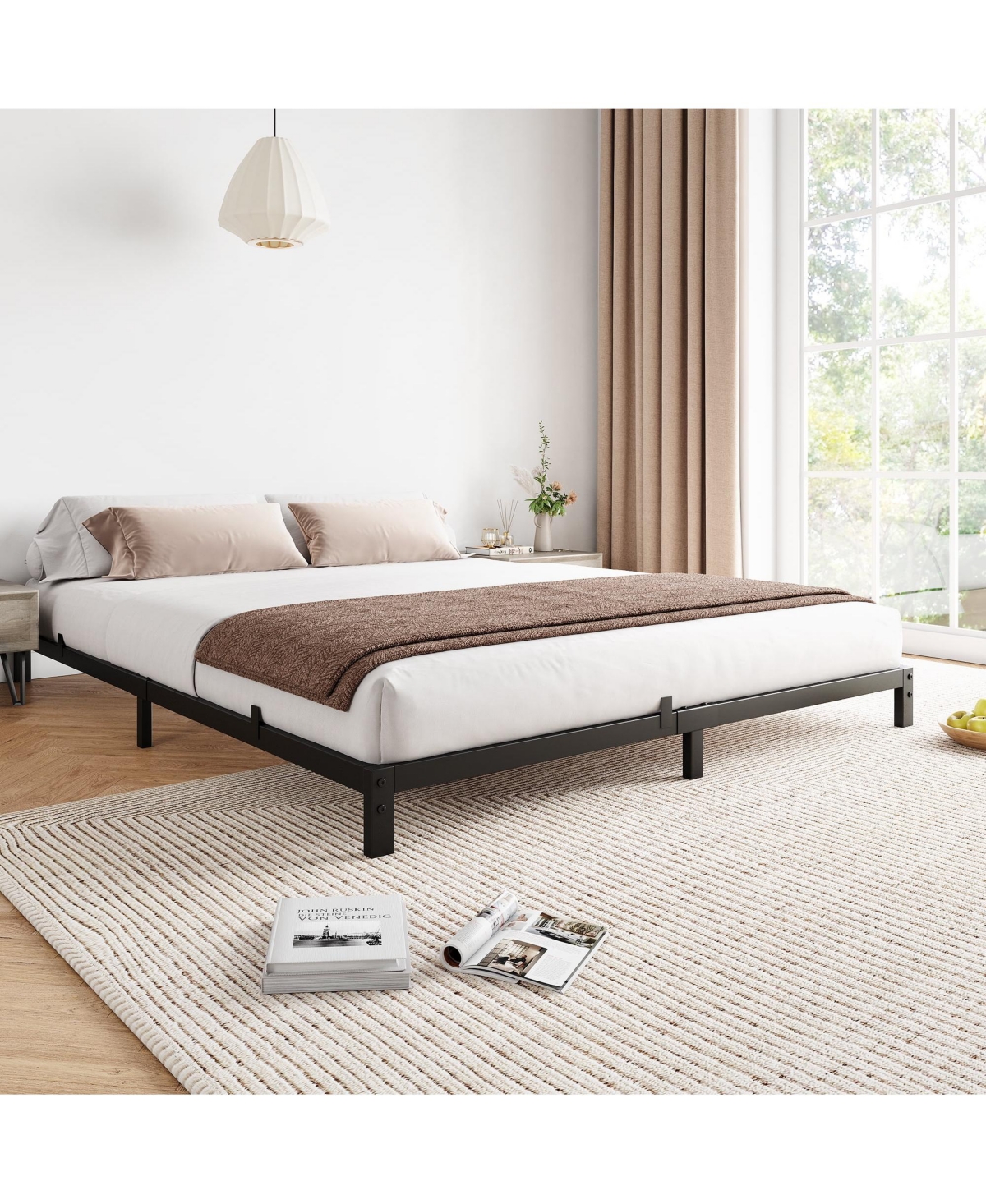 Click here for gaomon 6 Inch Full Bed Frame Low Profile Metal Pla... prices