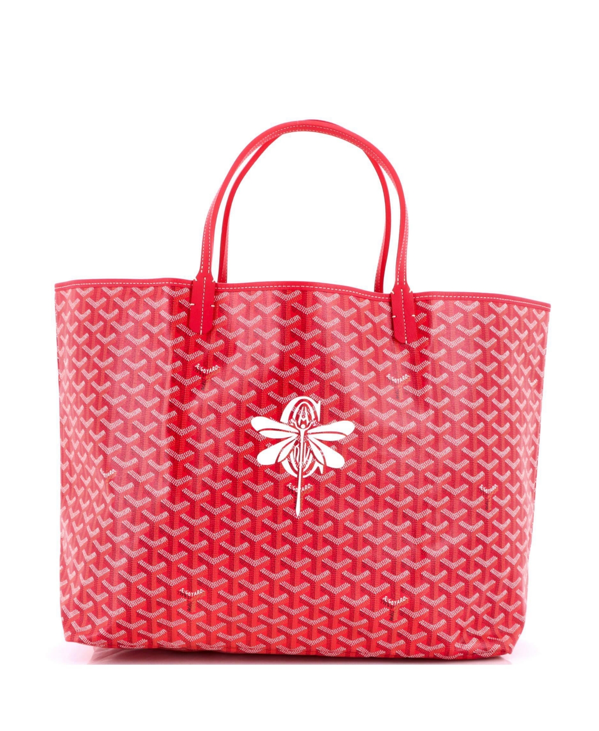 Click here for Pre-Owned Goyard Gm Saint Louis Tote Printed Coate... prices