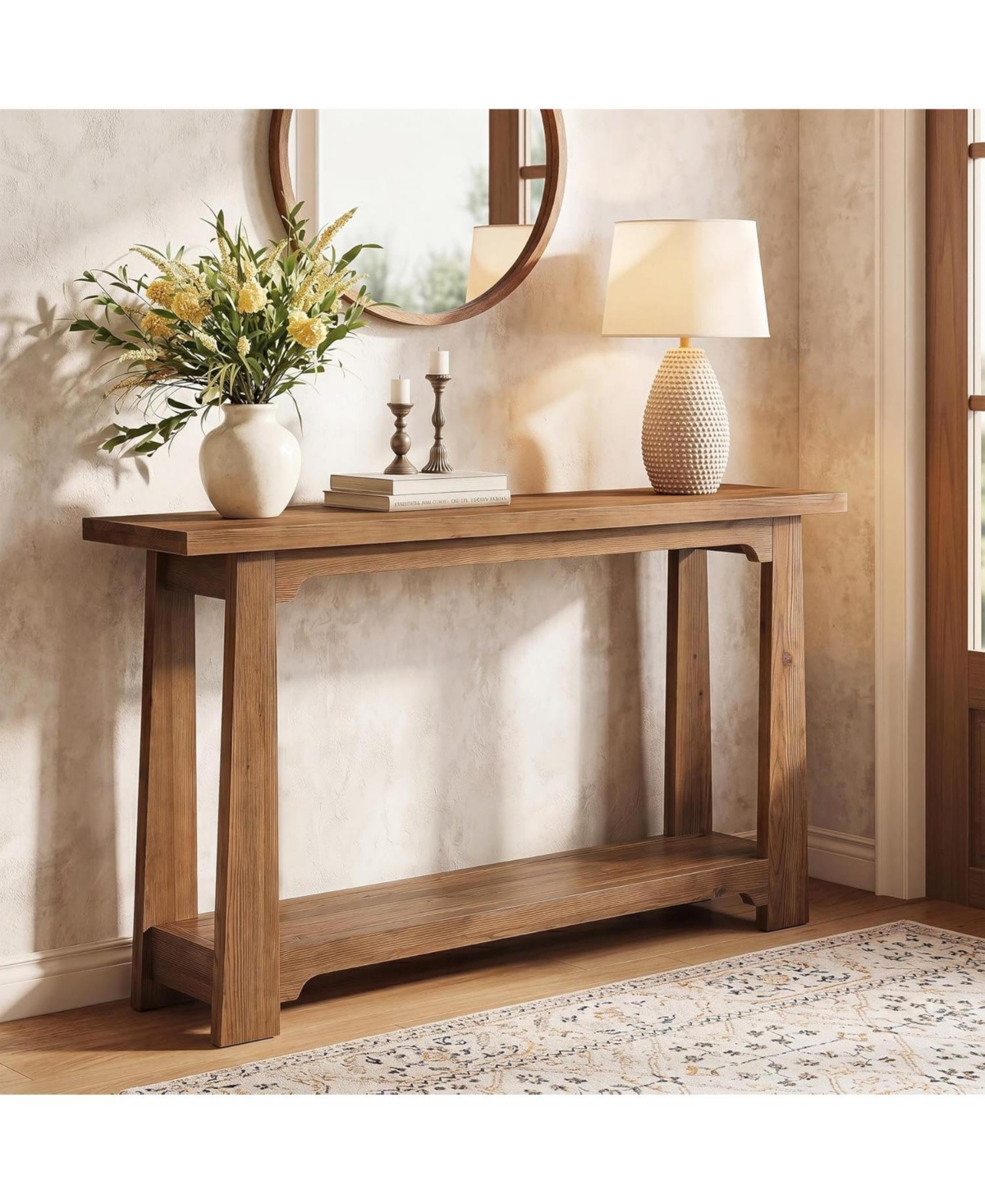 Click here for Tribesigns 55 Solid Wood Console Table  Farmhouse... prices