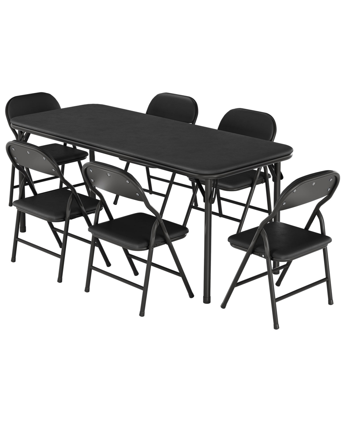 Click here for homfan 7 Piece Folding Kids Table and Chairs Set... prices