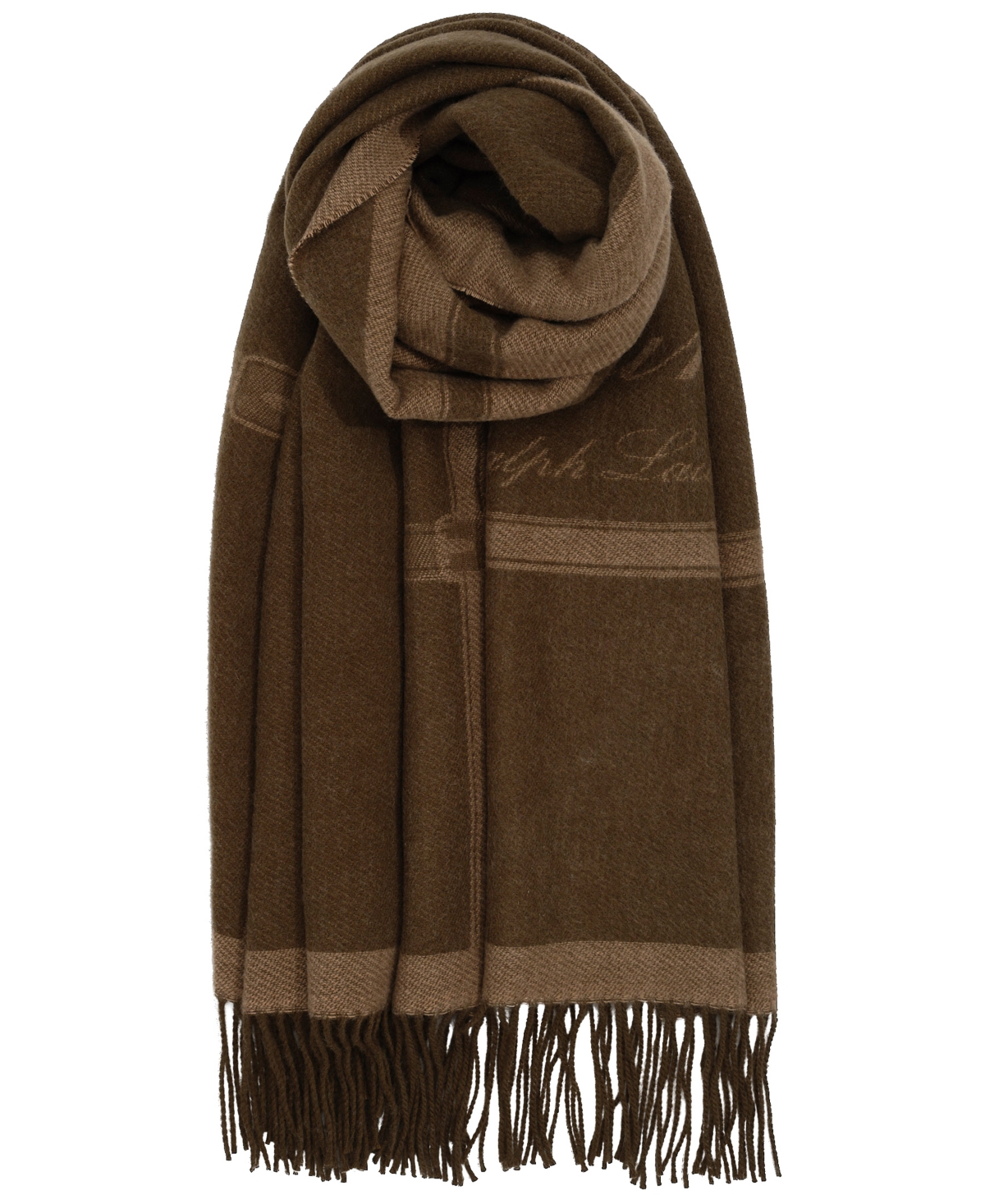 Click here for Lauren Ralph Lauren Belting Blanket Wrap - Dark Ol... prices