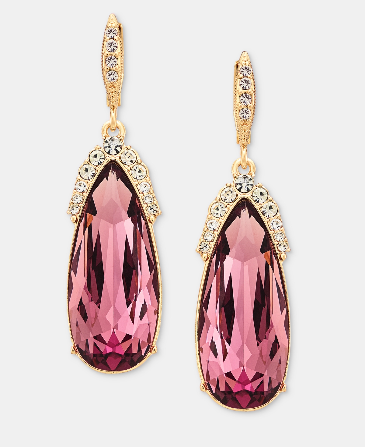Click here for Givenchy Crystal Pear-Shape Drop Earrings - Pink prices