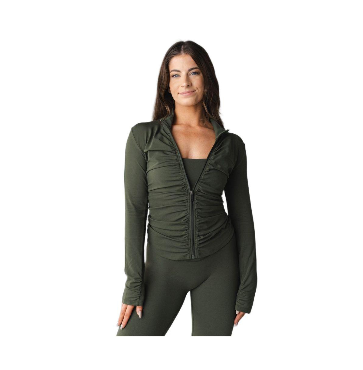 Click here for Vitality Womens Cloud Ii Gather Jacket - Olive prices