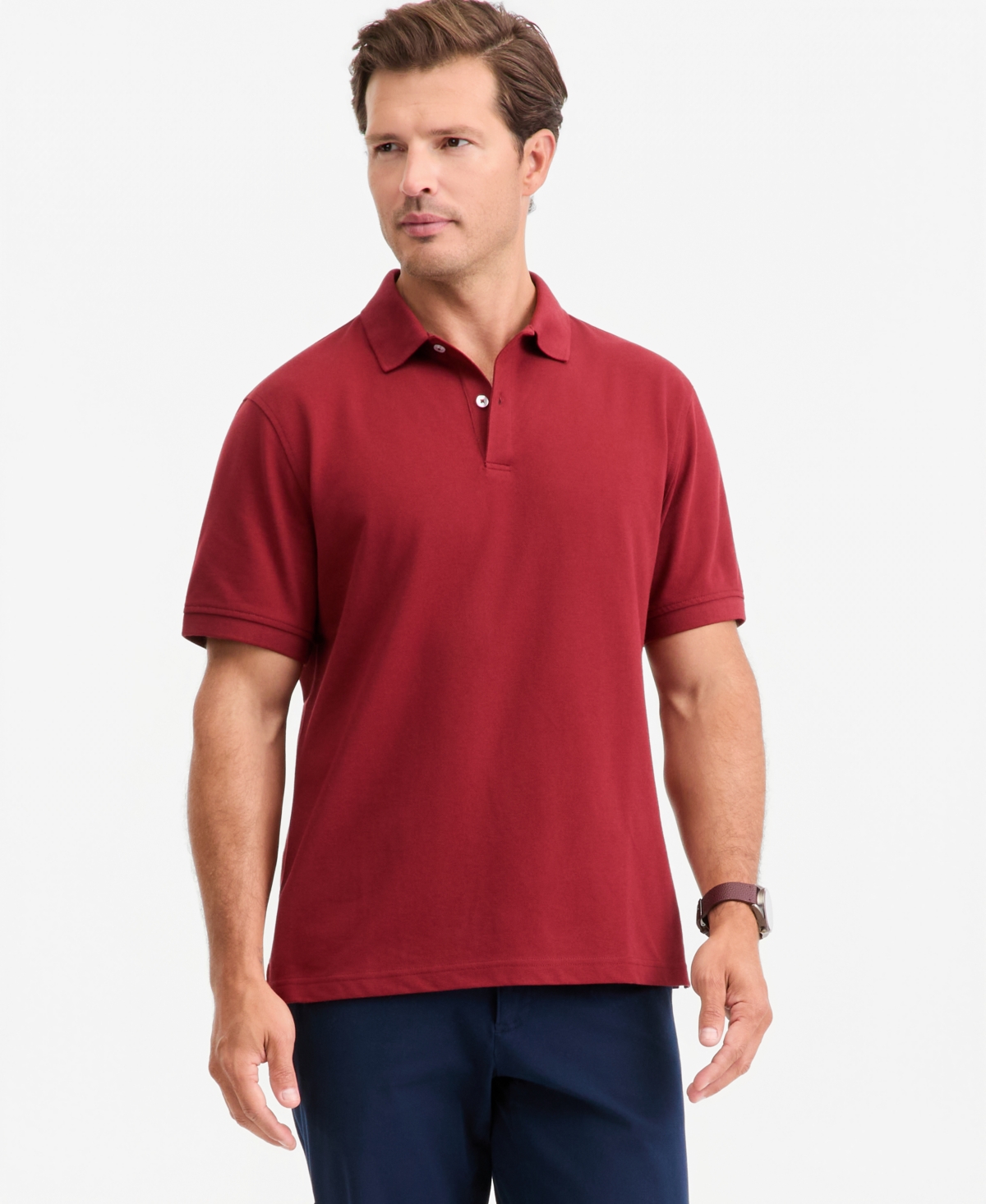 Click here for Club Room Mens Classic Fit Performance Stretch Pol... prices
