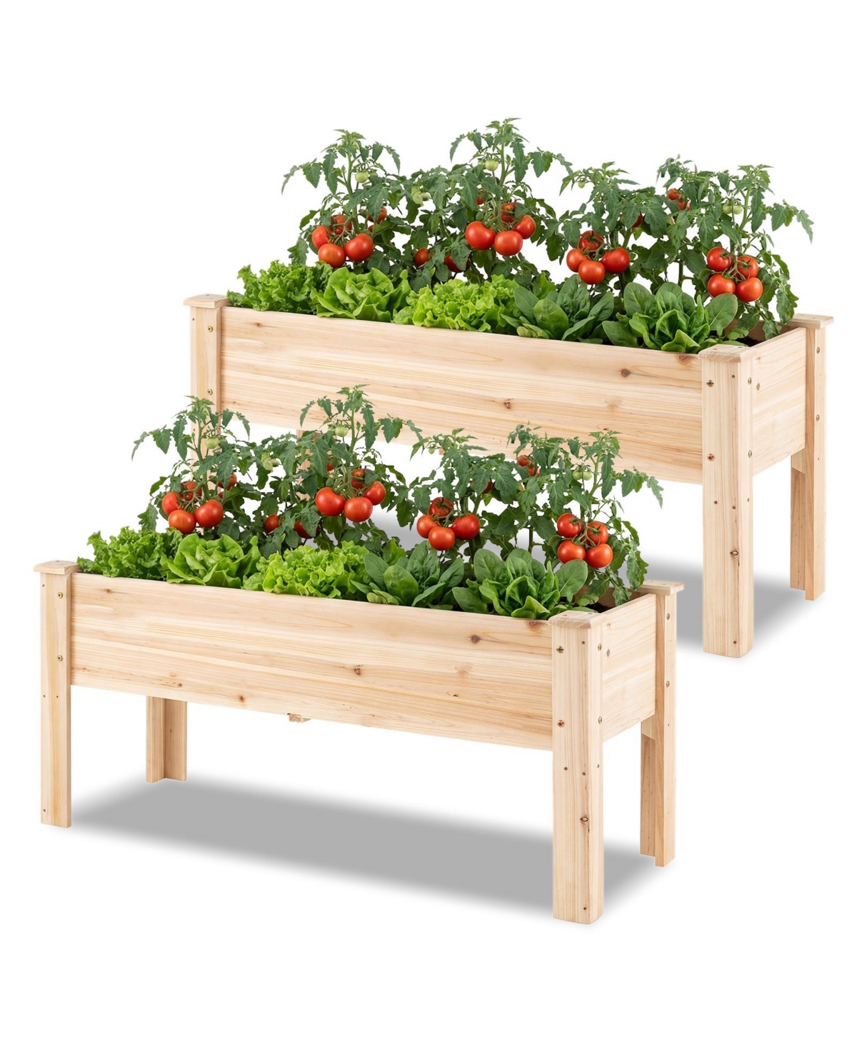 Click here for Costway Wooden Raised Garden Bed with Legs  Draina... prices