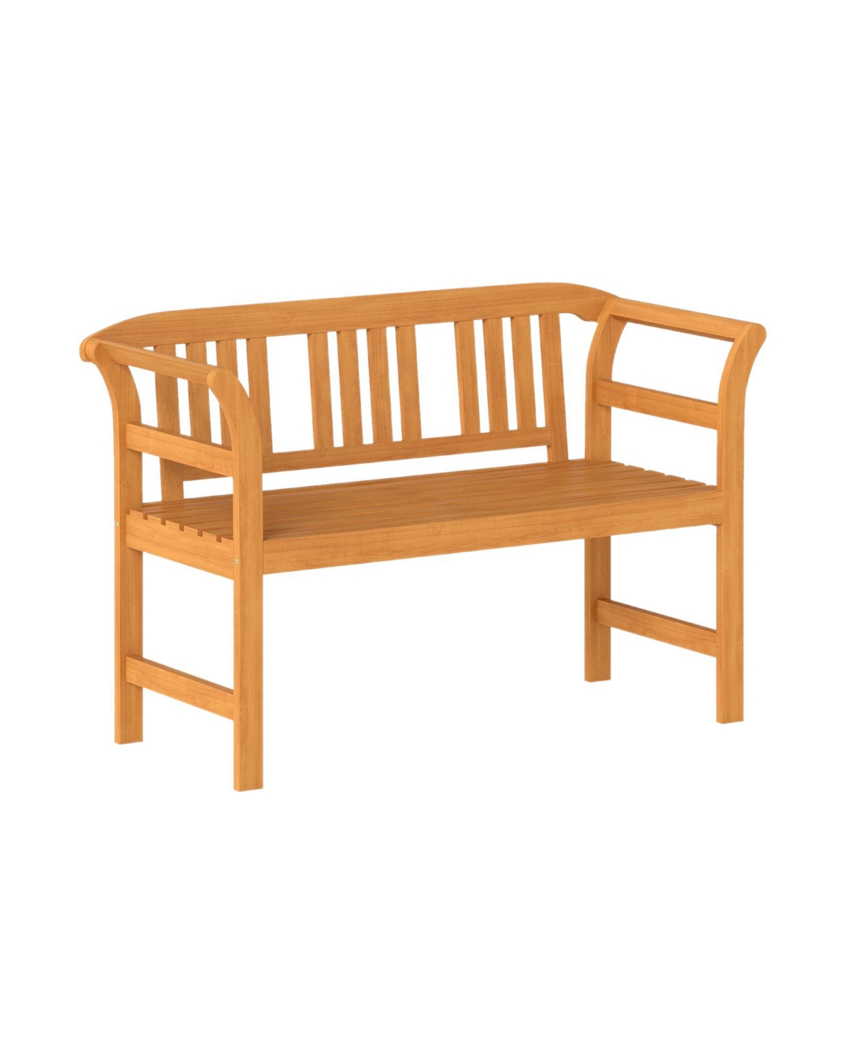 Click here for Slickblue 2-Person Outdoor Loveseat with Acacia Wo... prices