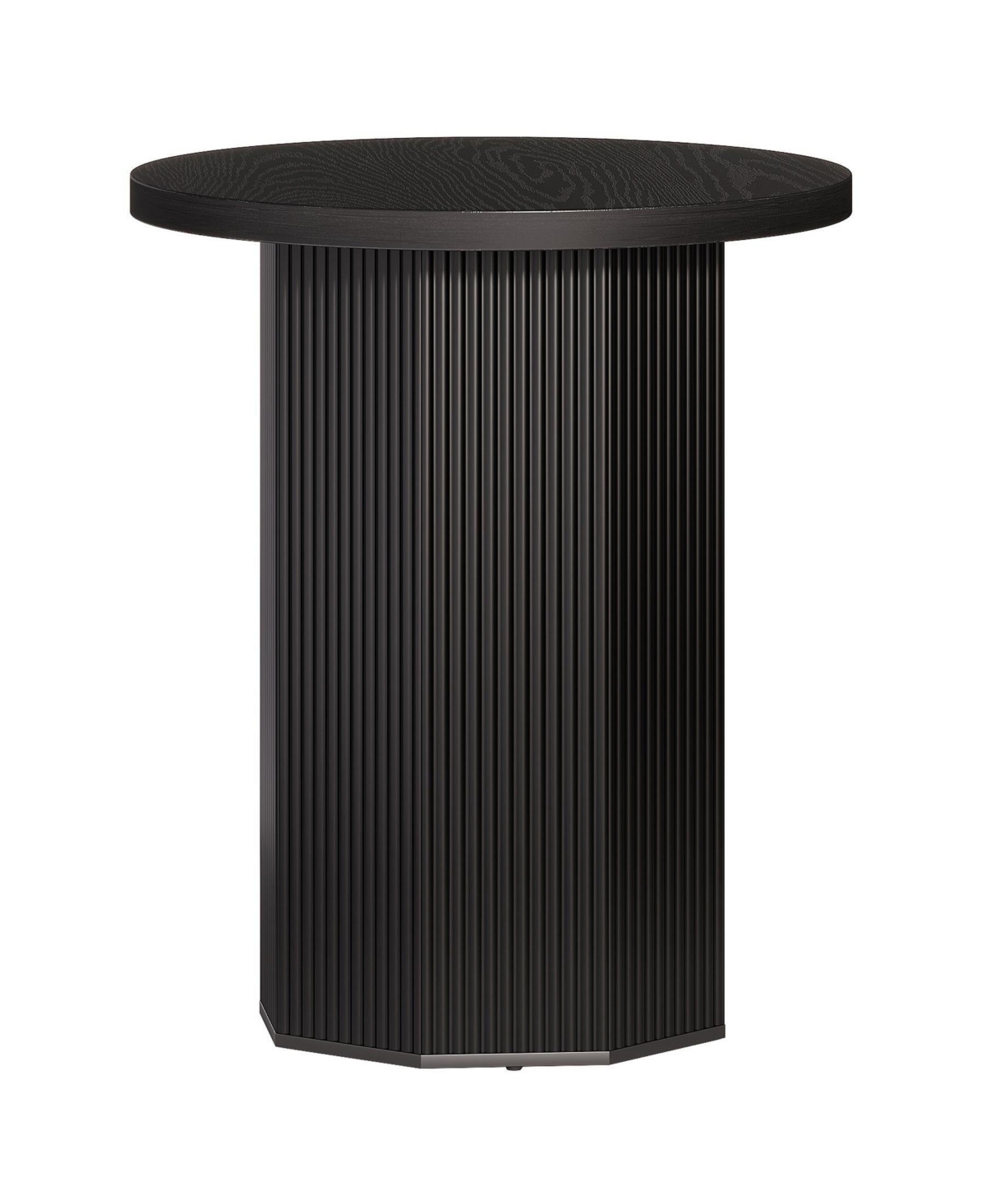 Click here for Slickblue Round End Table with Stable Pedestal Bas... prices