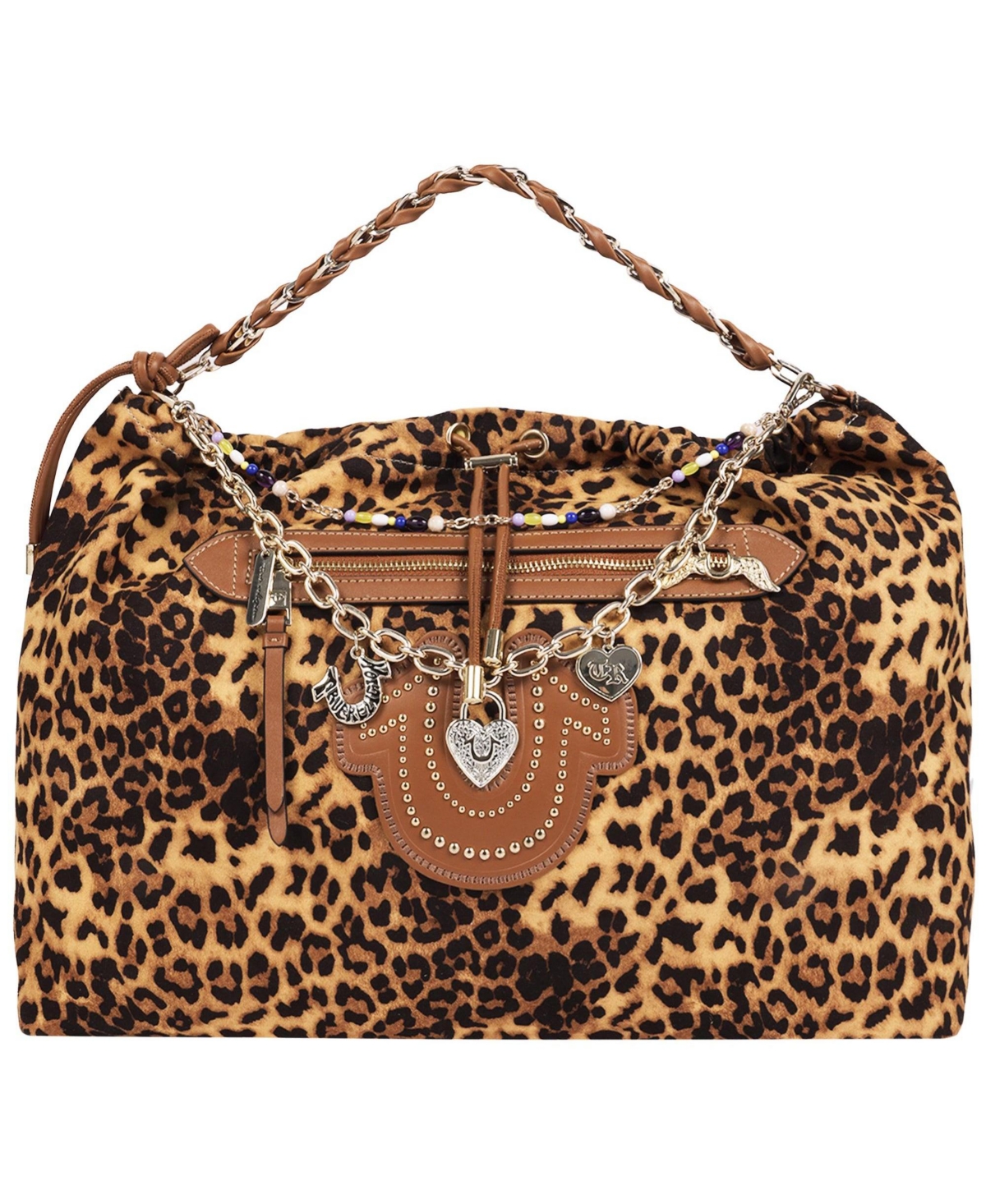 Click here for True Religion Womens Leopard Print Soft Hobo Bag -... prices