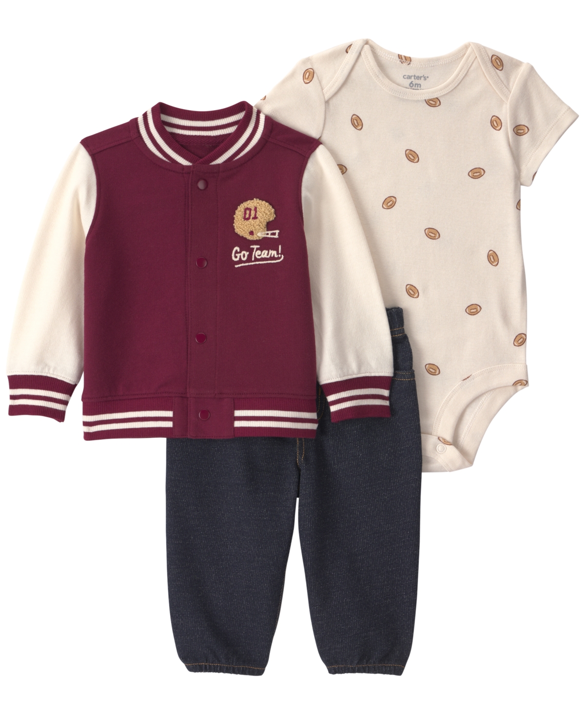 Click here for Carters Baby Boys Long-Sleeve Jacket  Bodysuit and... prices