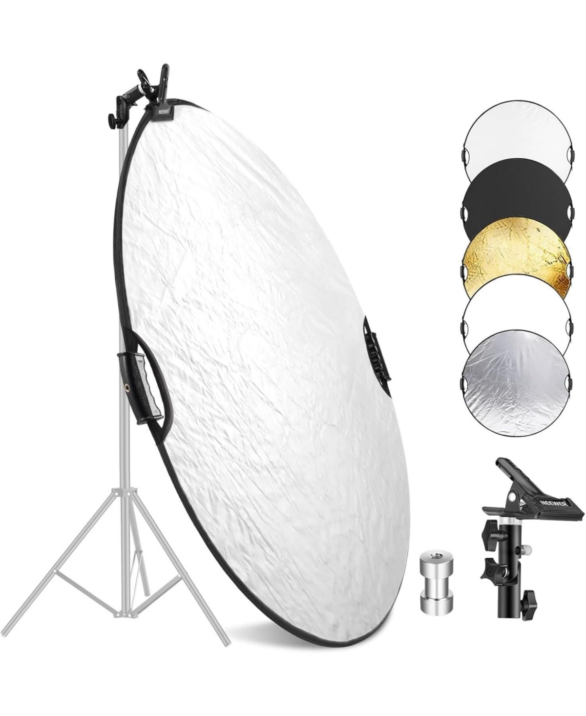 Click here for Neewer Light Reflector with Clamp and Hand Grips... prices