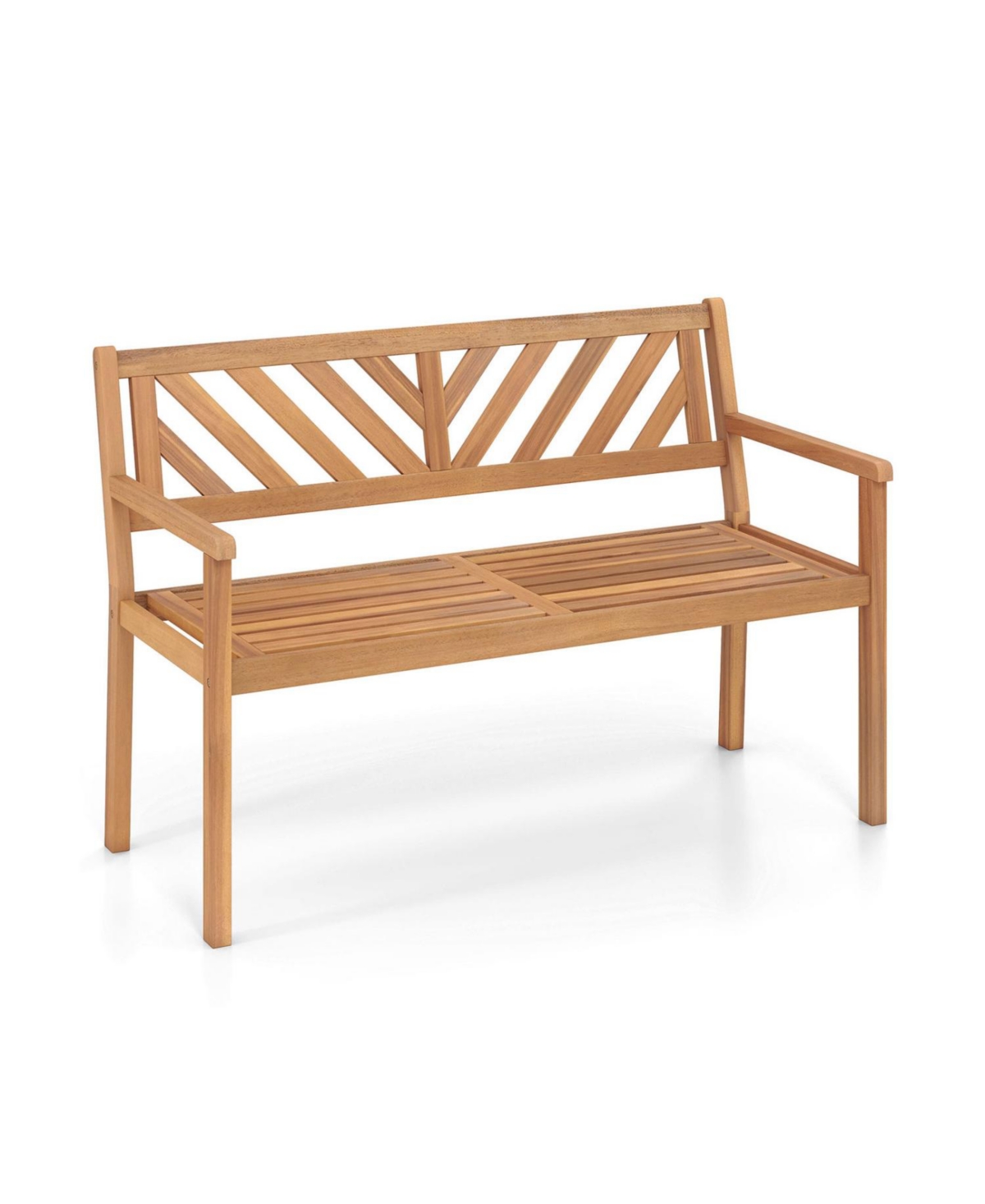 Click here for Slickblue Outdoor 2-Person Patio Chair with Acacia... prices