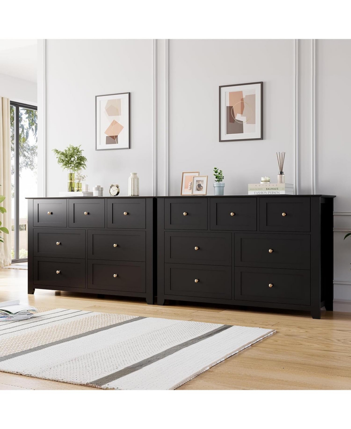 Click here for gaomon Set of 2 7-Drawer Storage Cabinet  Modern W... prices