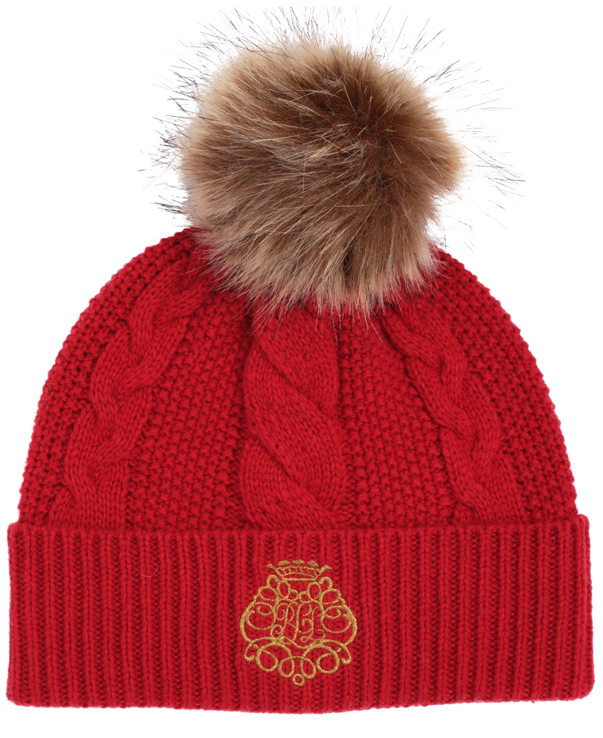 Click here for Lauren Ralph Lauren Direct Embroidery Cable Pom Be... prices
