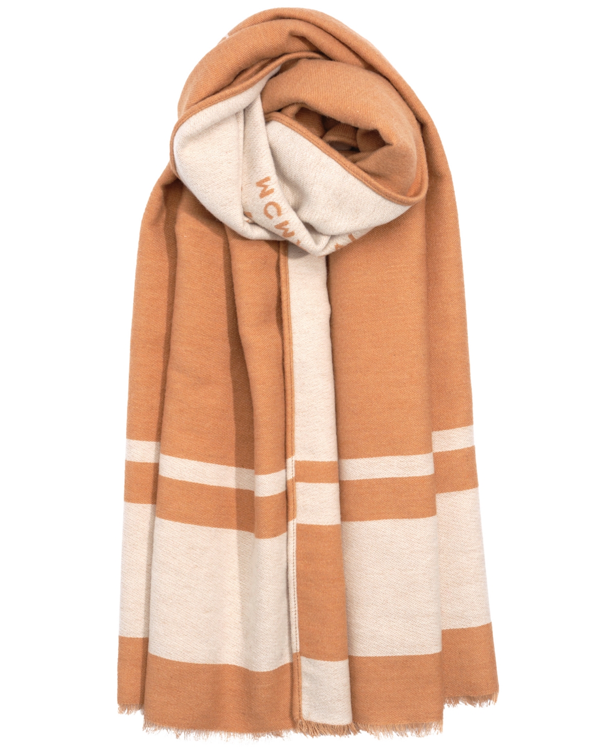 Click here for Lauren Ralph Lauren Crest Jacquard Wrap - Camel/Cr... prices