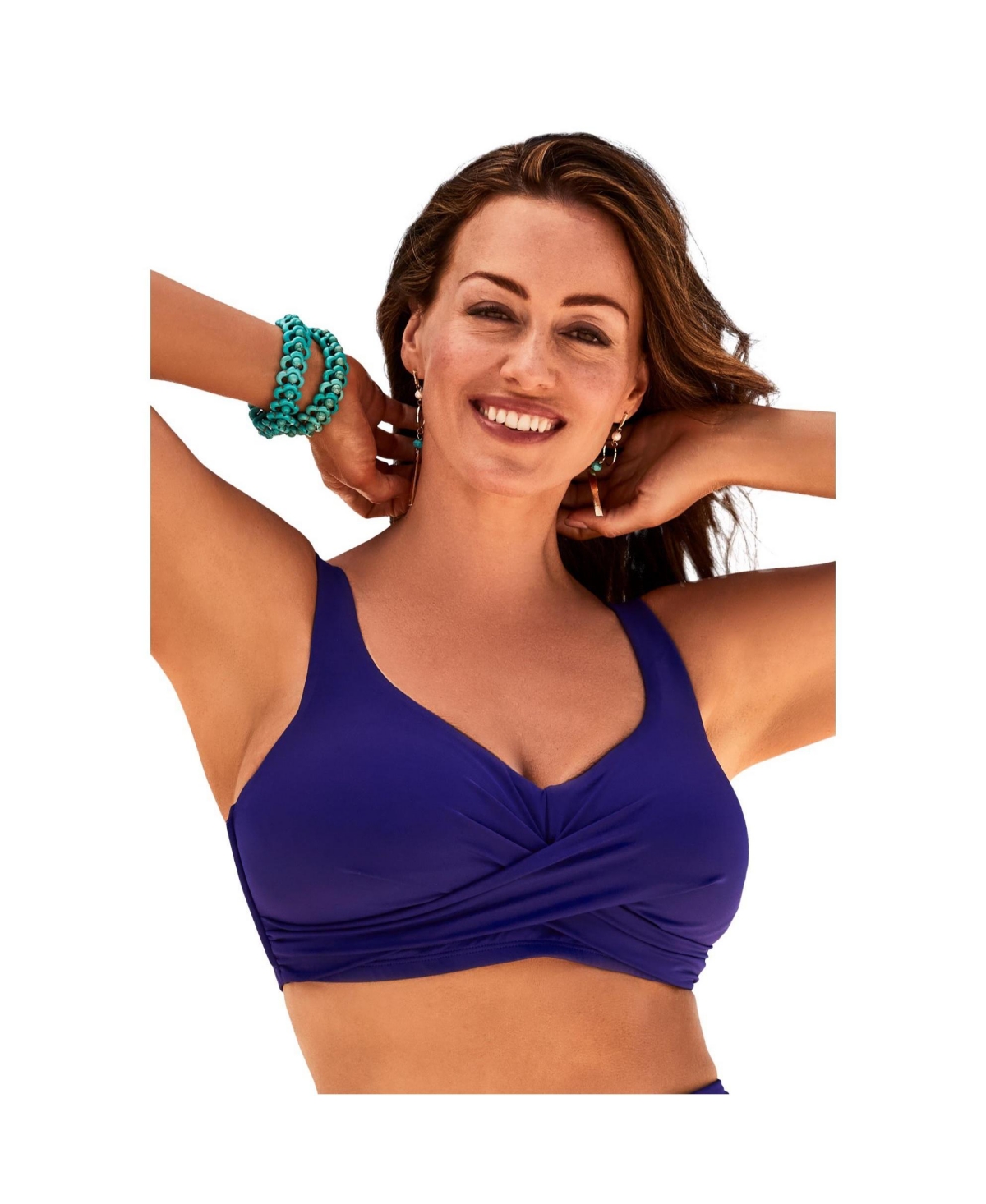 Click here for Swimsuits for All Womens Twist Front Bikini Top -... prices