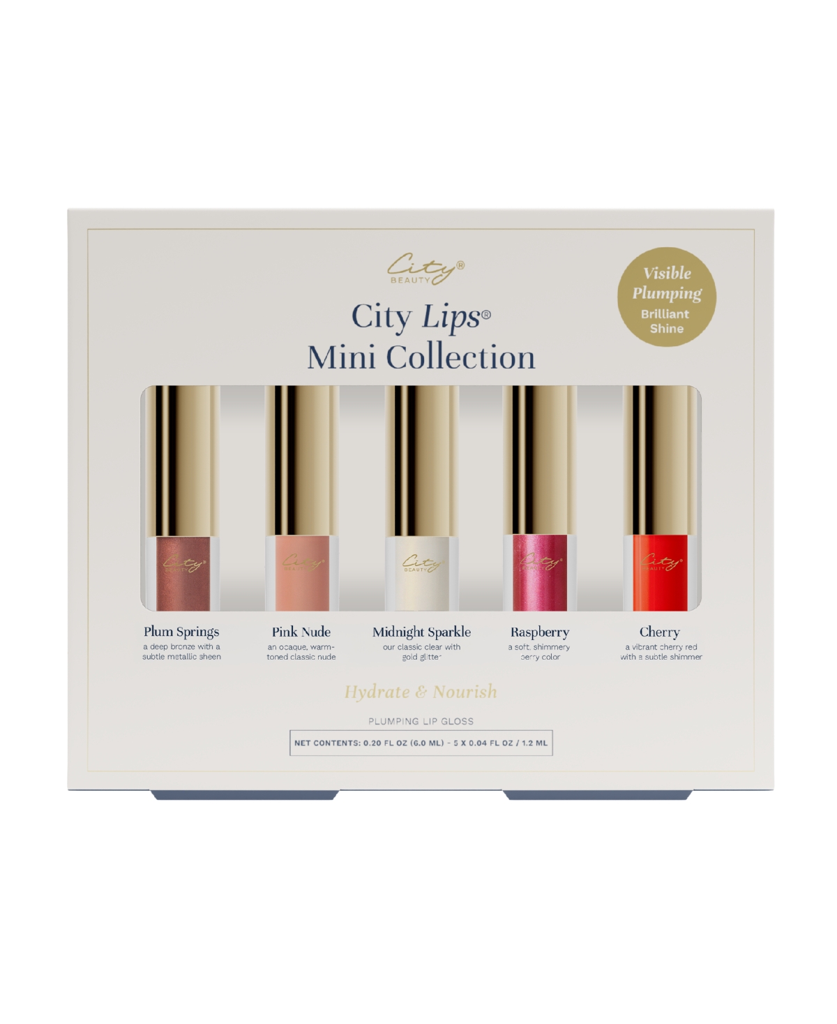 Click here for City Beauty 5-Piece Night Out Mini Lip Gloss Set prices