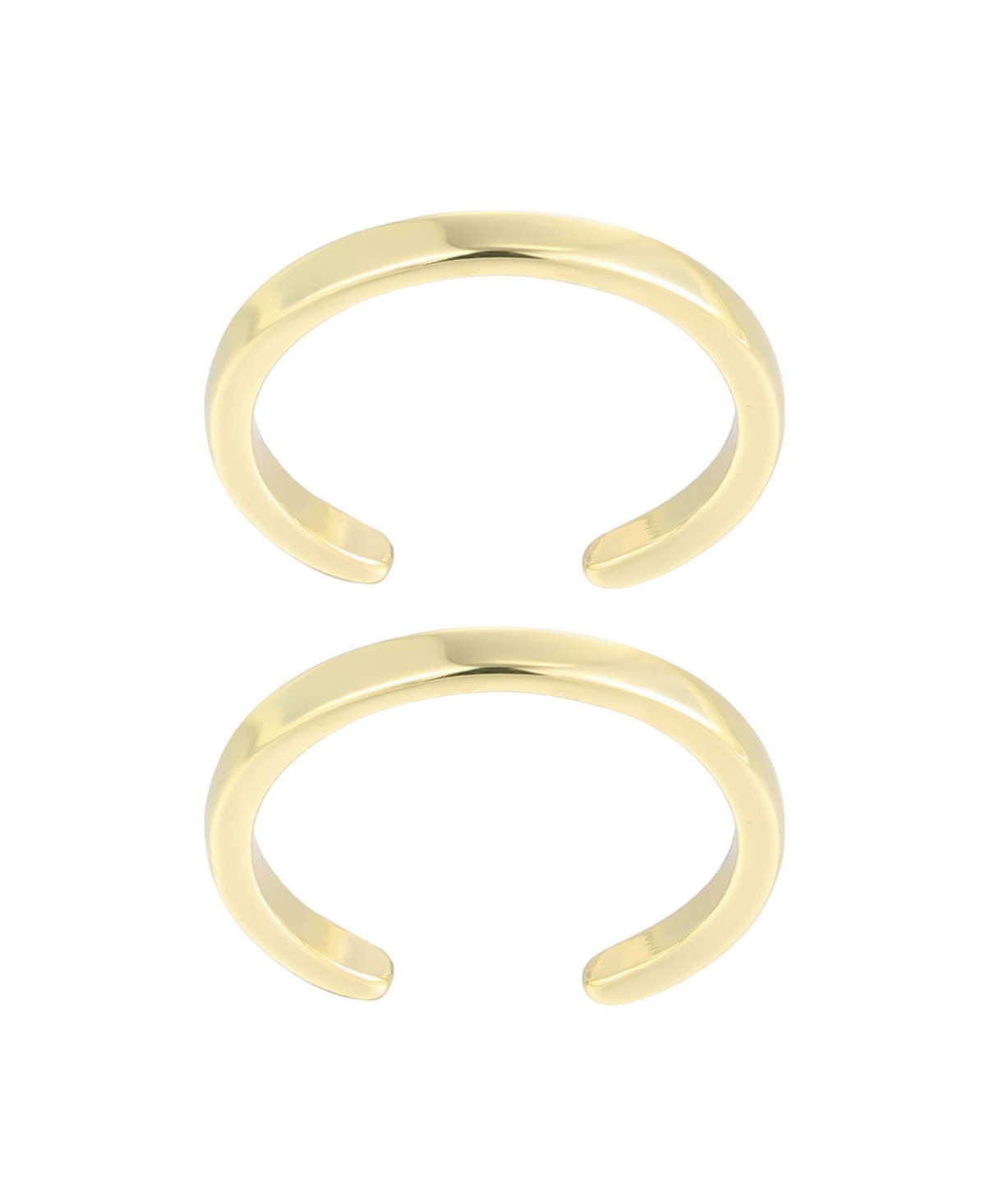 Click here for Adornia Gold Set of 2 Adjustable Toe Ring Bands -... prices