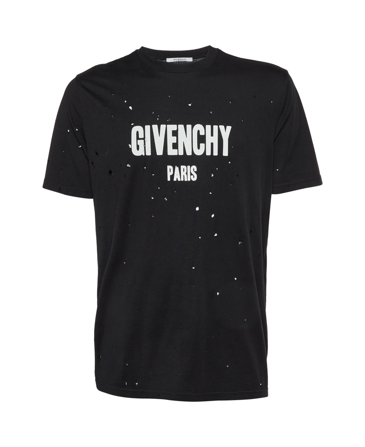 Click here for Pre-Owned Givenchy Womens Distressed Logo Cotton T... prices