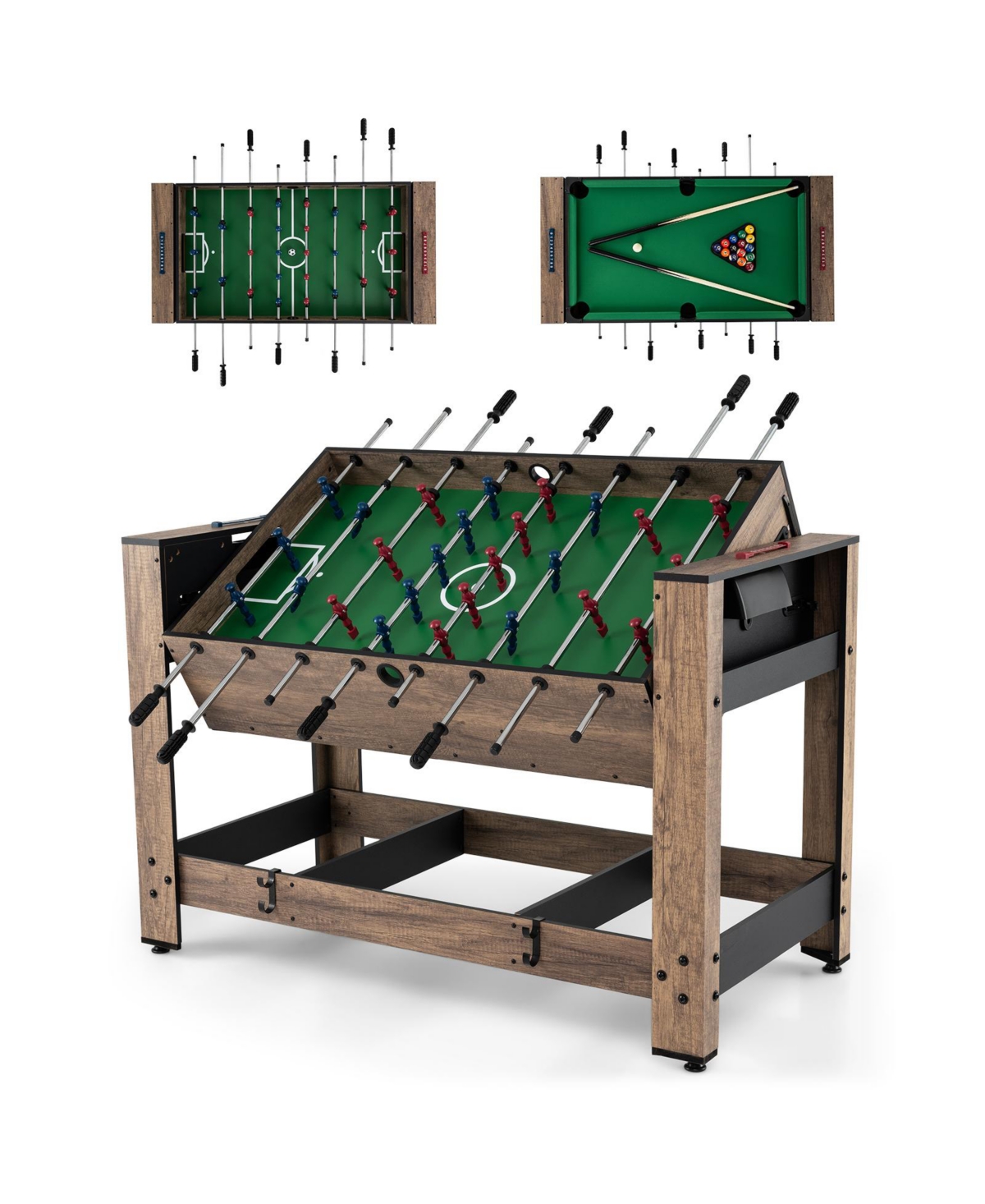 Click here for Slickblue Indoor Game Table 2-in-1 Foosball and Po... prices