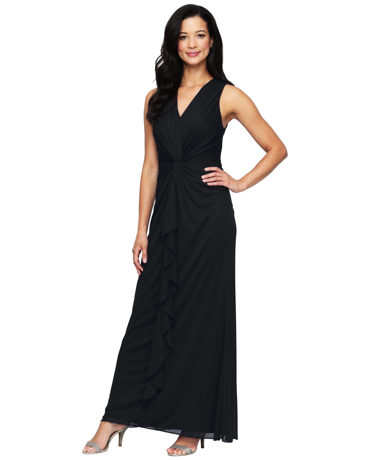 Click here for Alex Evenings Womens Sleeveless Twist Waist Cascad... prices