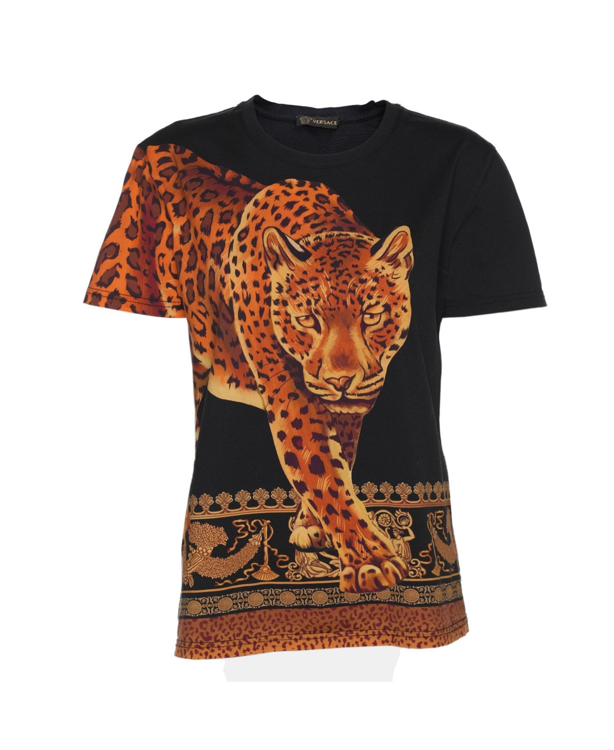 Click here for Pre-Owned Versace Womens Leopard Graphic Print Jer... prices