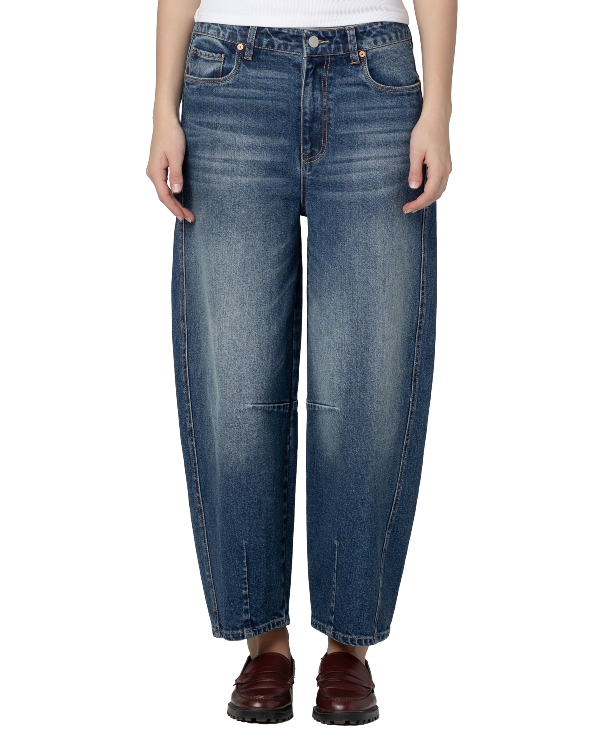 Click here for Blank Nyc Womens Bowery High-Rise Barrel Jeans - A... prices