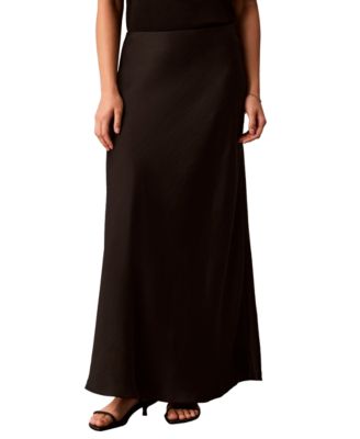 Click here for Calvin Klein Womens Double Faced Satin Bias Cut Ma... prices