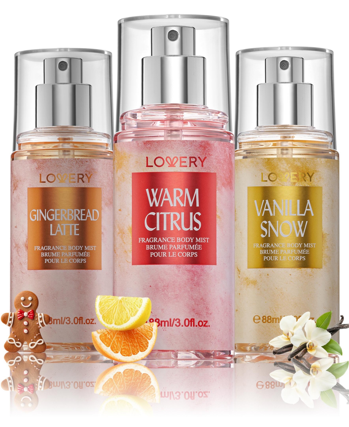 Click here for Lovery 3-Pc. Assorted Holiday Body Mist Fragrance... prices