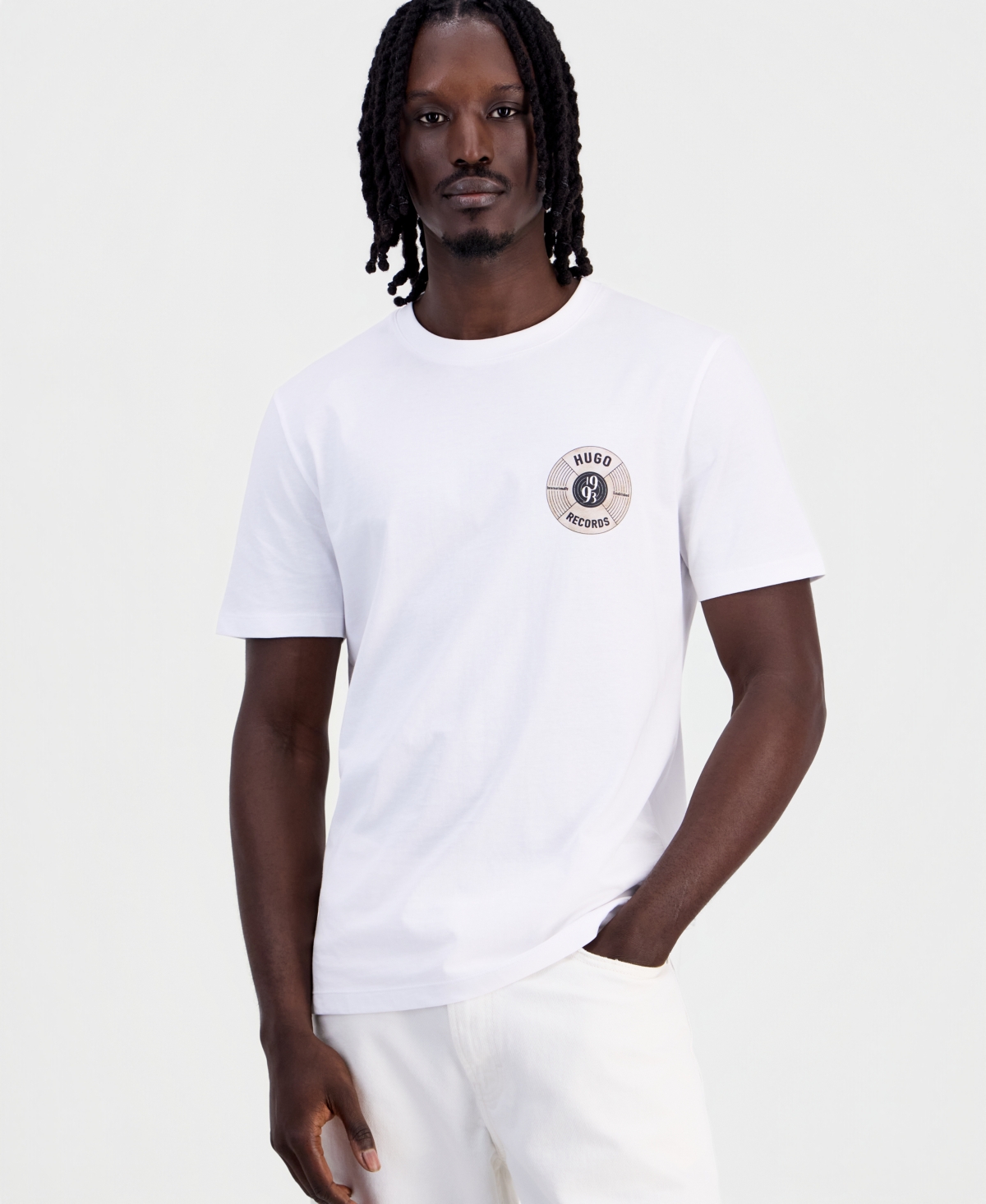 Click here for Hugo by Hugo Boss Mens Durectee Graphic Crewneck T... prices