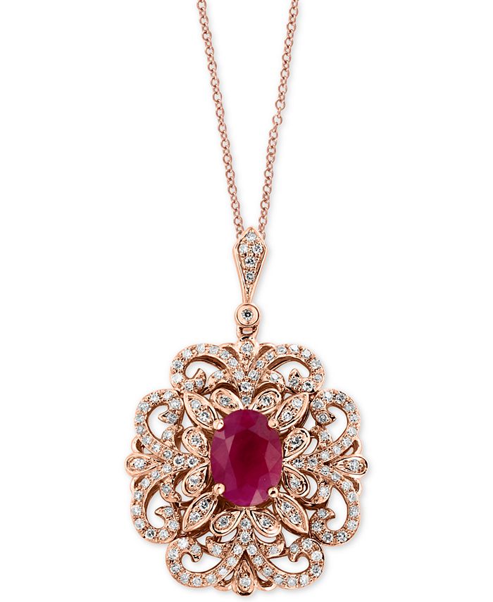 EFFY Collection Amoré by EFFY® Certified Ruby (1-3/8 ct. t.w.) and ...