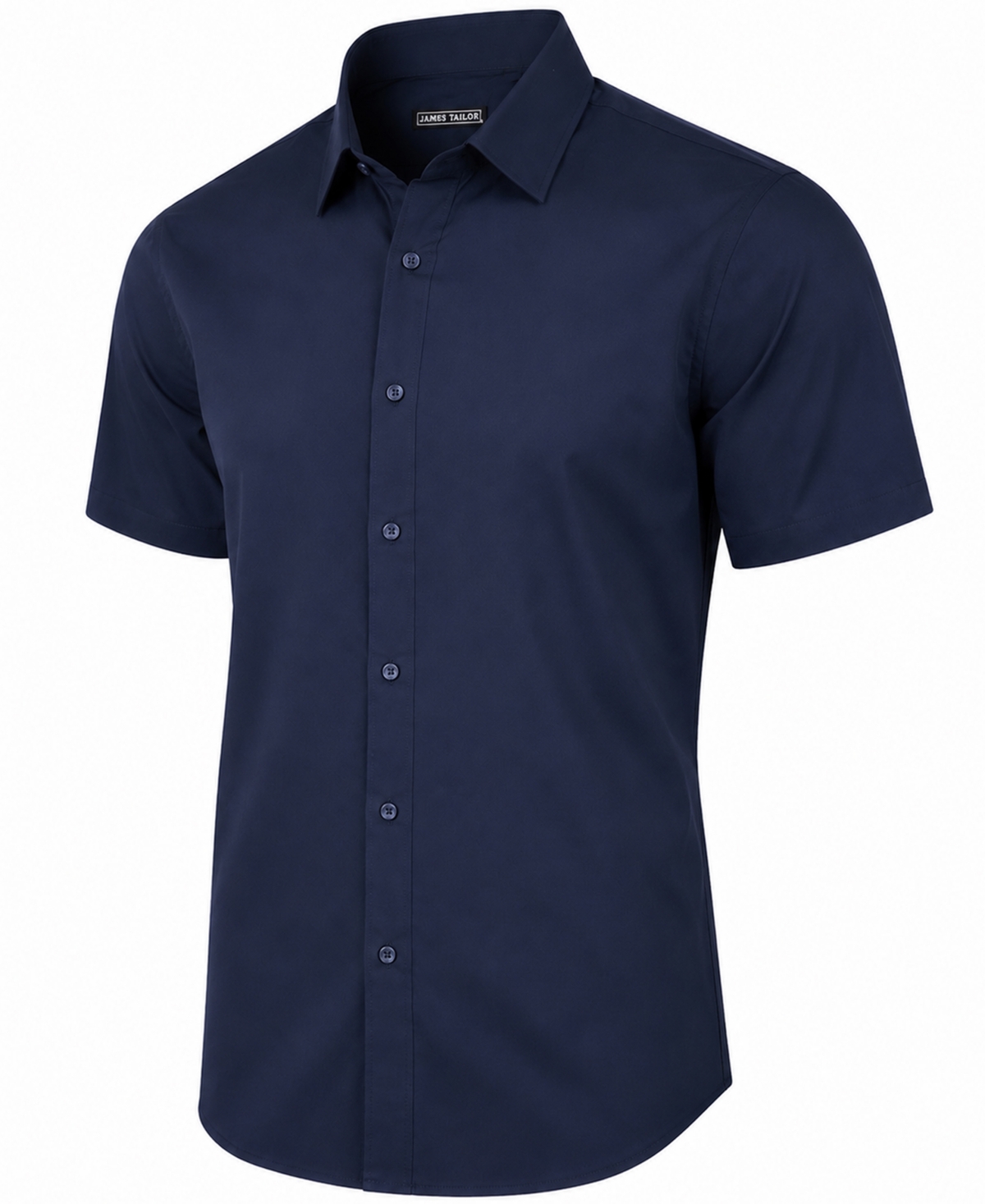 Click here for James Tailor Mens Slim-Fit Stretch Dress Shirt - N... prices