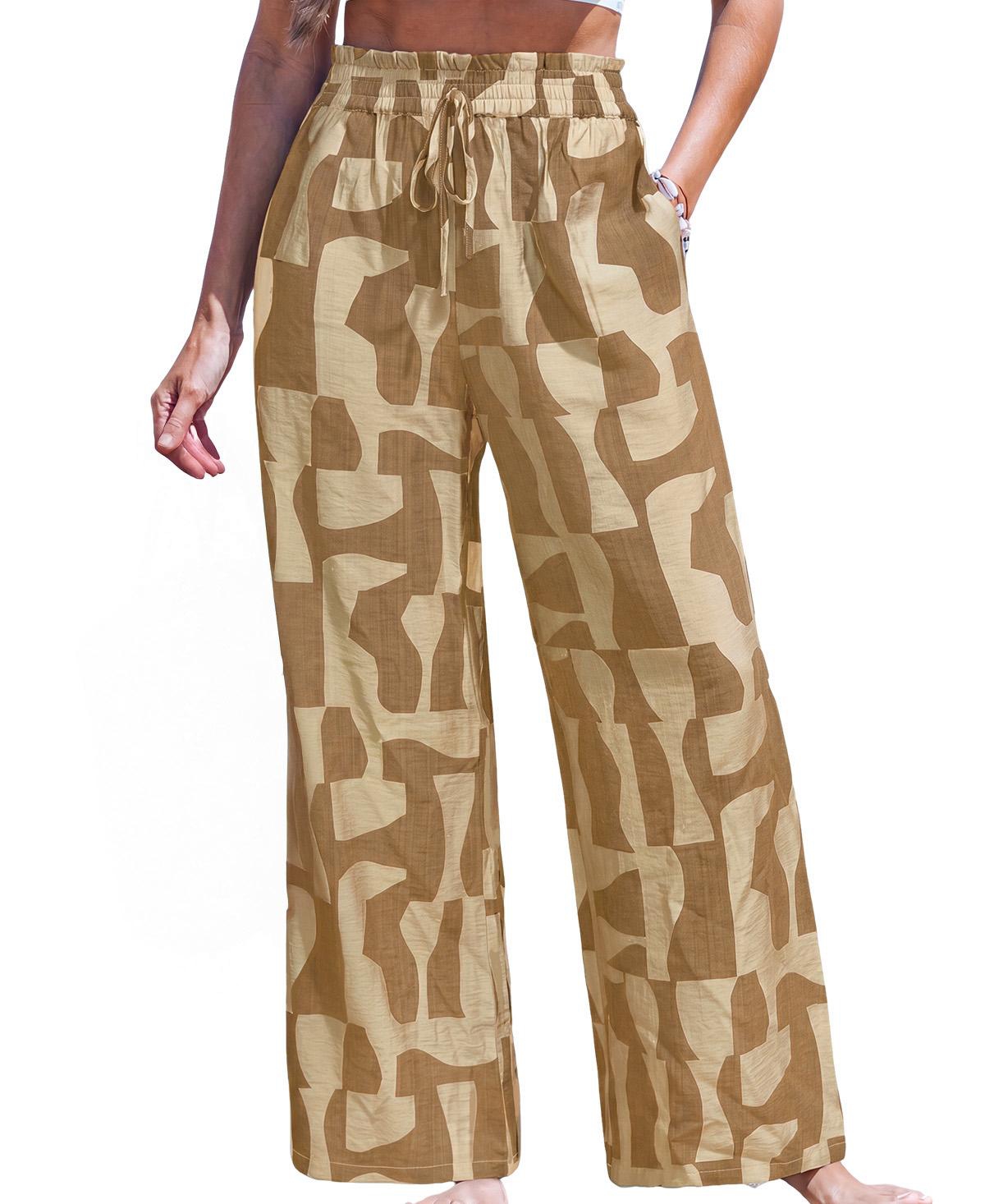 Click here for Cupshe Womens Creative Mood Abstract Pants - Light... prices