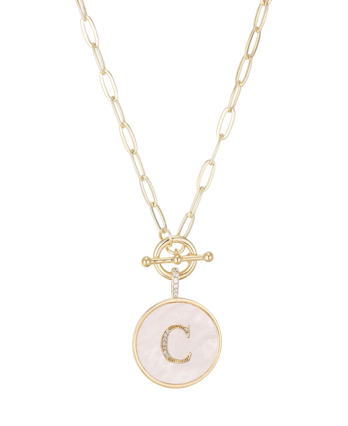 Click here for Adornia Gold Imitation Pearl Cubic Zirconia Initia... prices