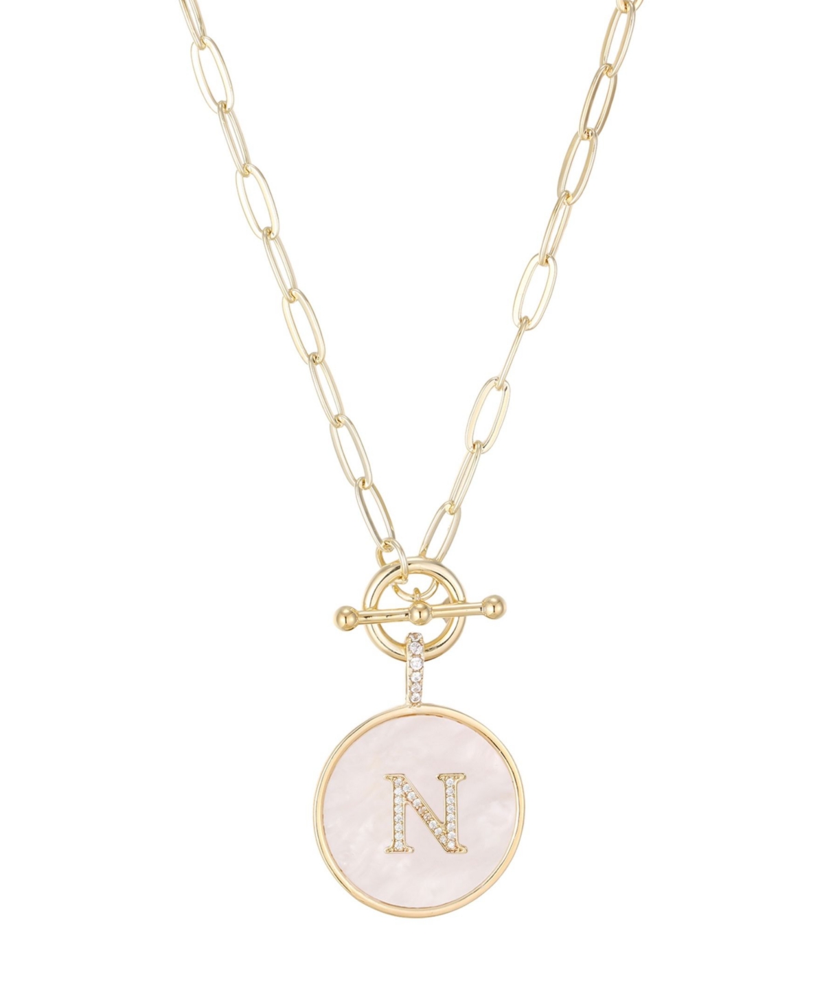 Click here for Adornia Gold Imitation Pearl Cubic Zirconia Initia... prices