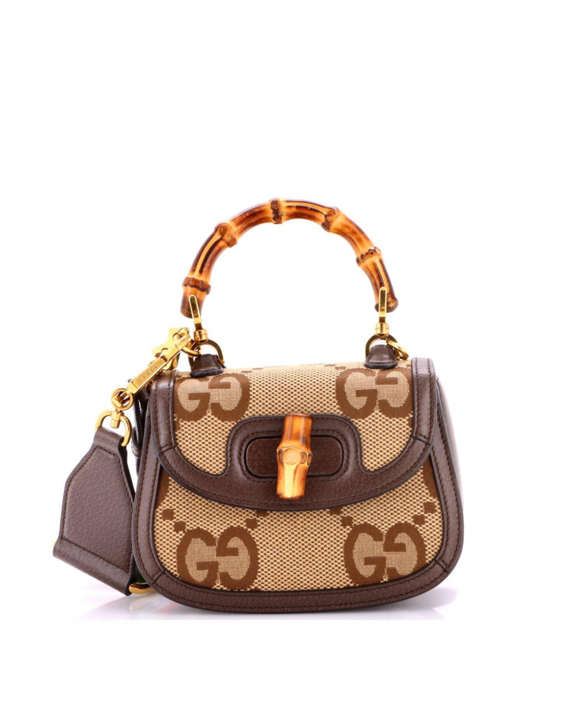 Click here for Pre-Owned Gucci Mini Bamboo 1947 Top Handle Bag Ju... prices