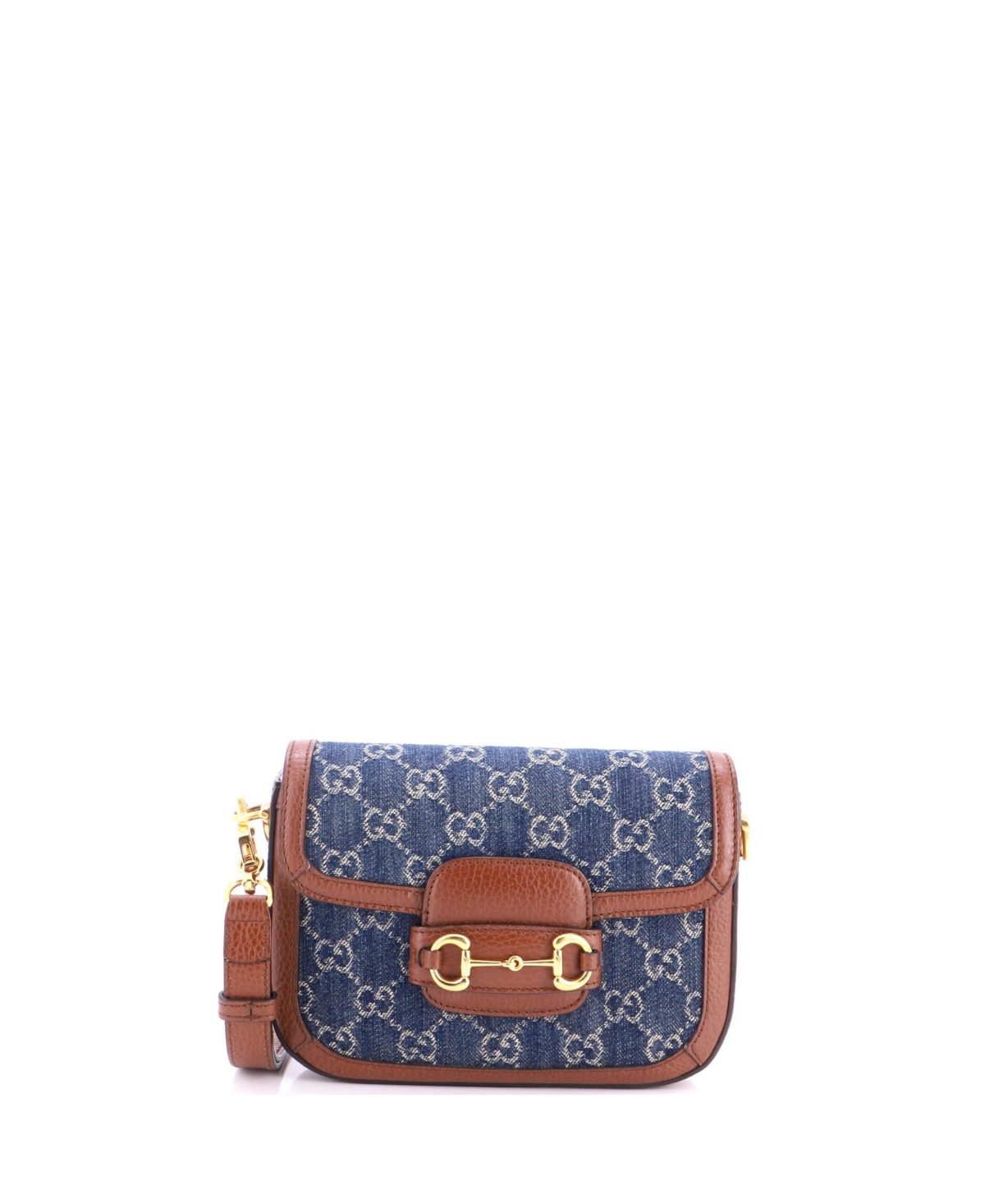 Click here for Pre-Owned Gucci Mini Horsebit 1955 Shoulder Bag Gg... prices